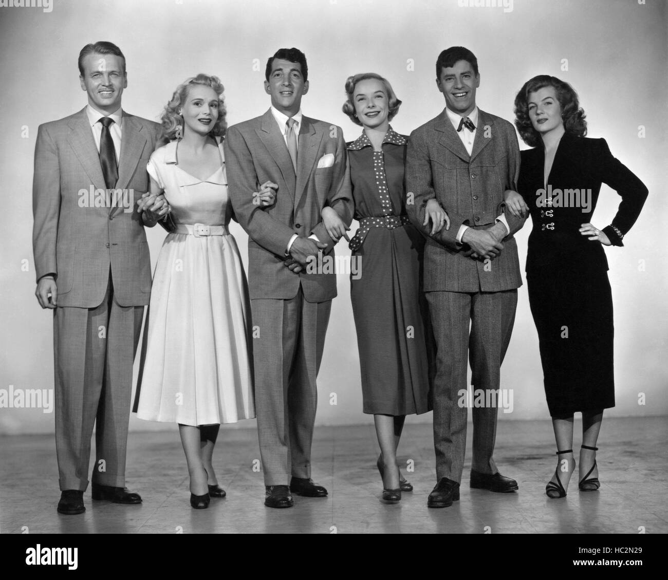 MEINE Freundin IRMA GOES WEST, von links: John Lund, Marie Wilson, Dean ...