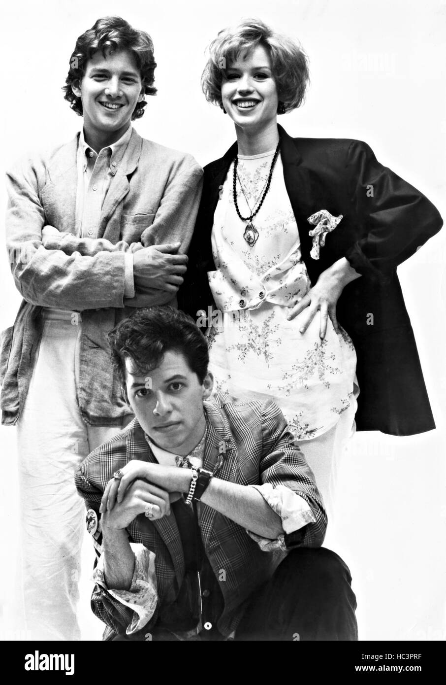 PRETTY IN PINK, l-r: Andrew McCarthy, Jon Cryer, Molly Ringwald, 1986 ...