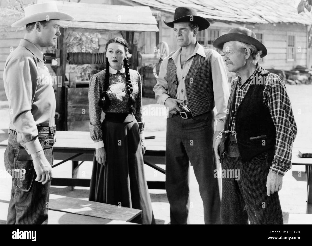 RANGER OF CHEROKEE STRIP, from left: Monte Hale, Alix Talton, Douglas ...