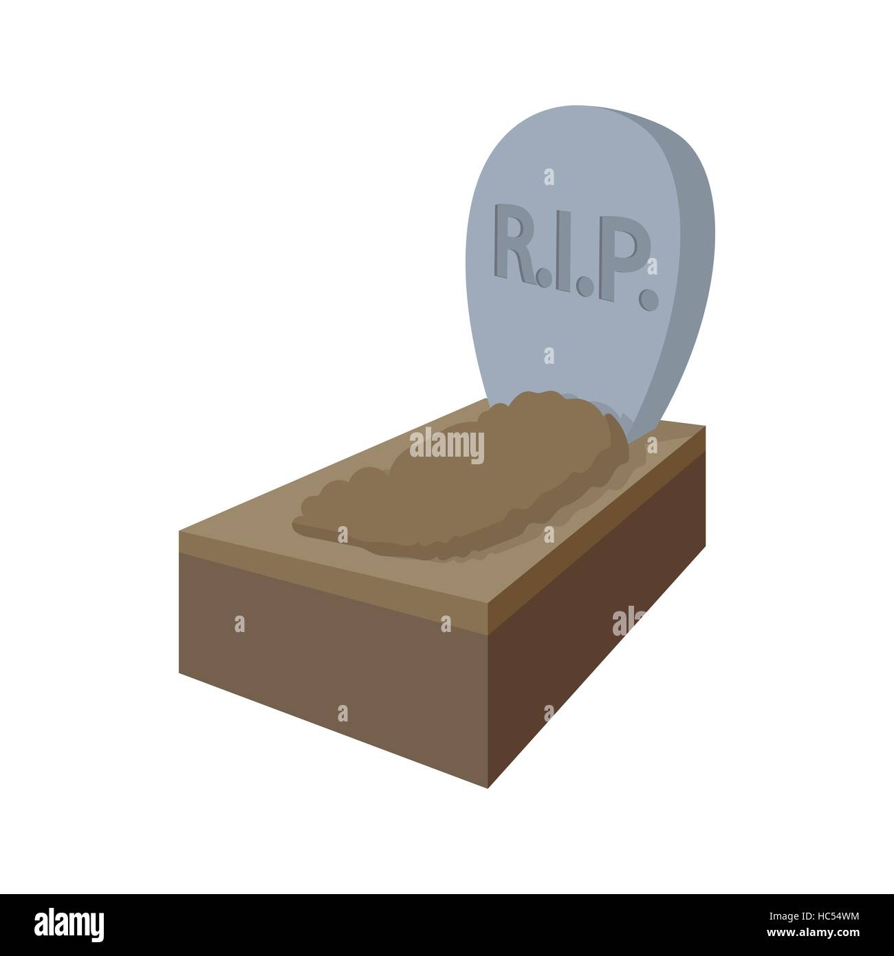 Grave rip icon cartoon style -Fotos und -Bildmaterial in hoher ...