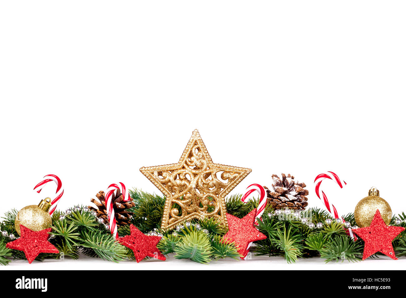 Christmas border frame gold ribbon -Fotos und -Bildmaterial in hoher ...