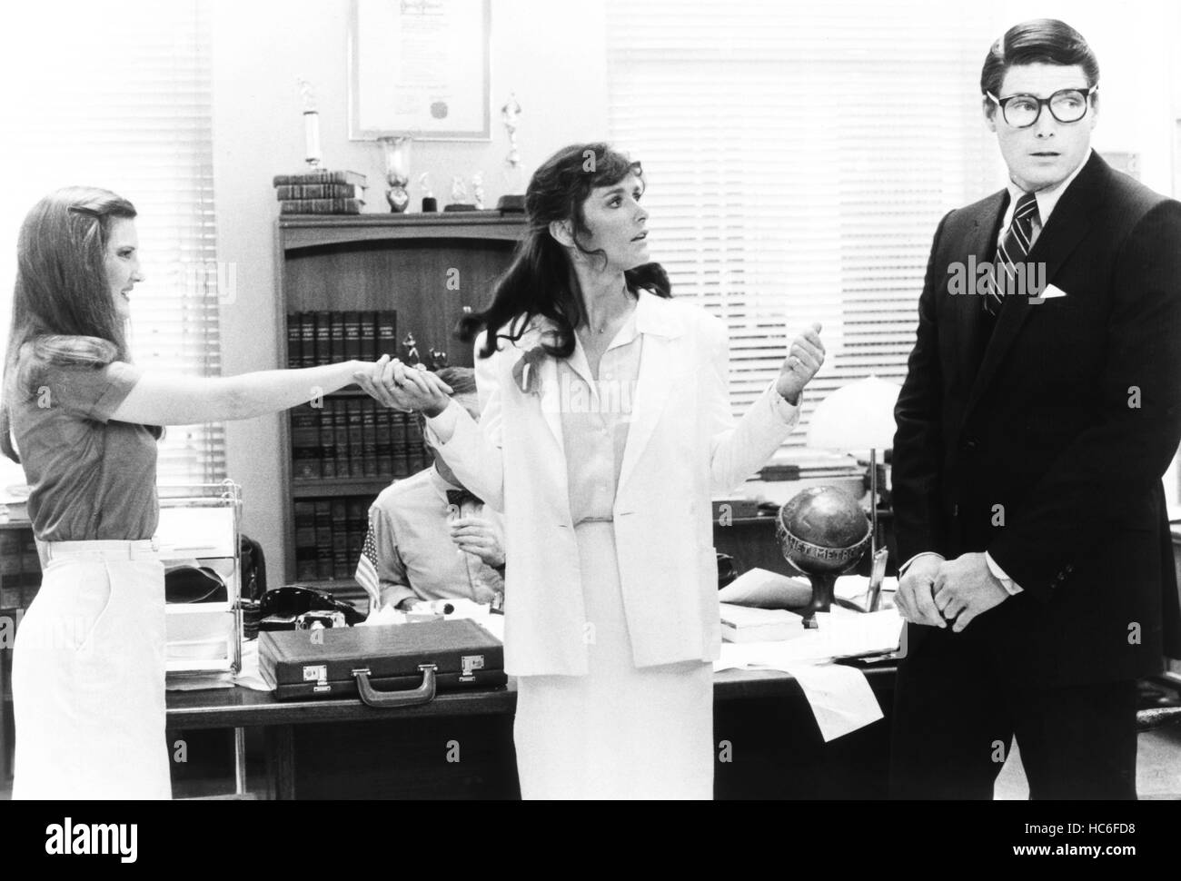 SUPERMAN III, von links: Annette O'Toole, Margot Kidder, Christopher ...