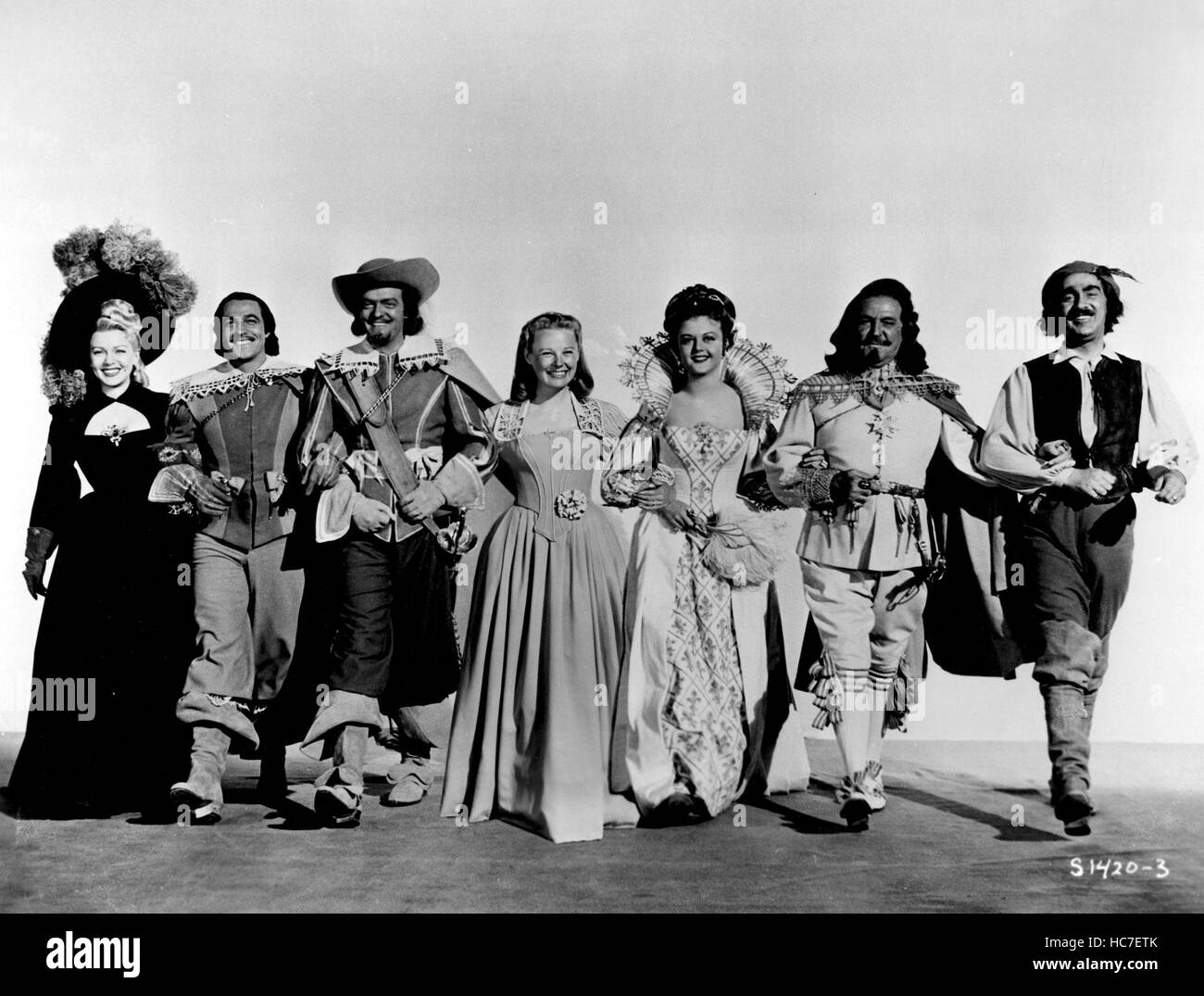 DIE drei Musketiere, Lana Turner, Gene Kelly, Van Heflin, June Allyson ...