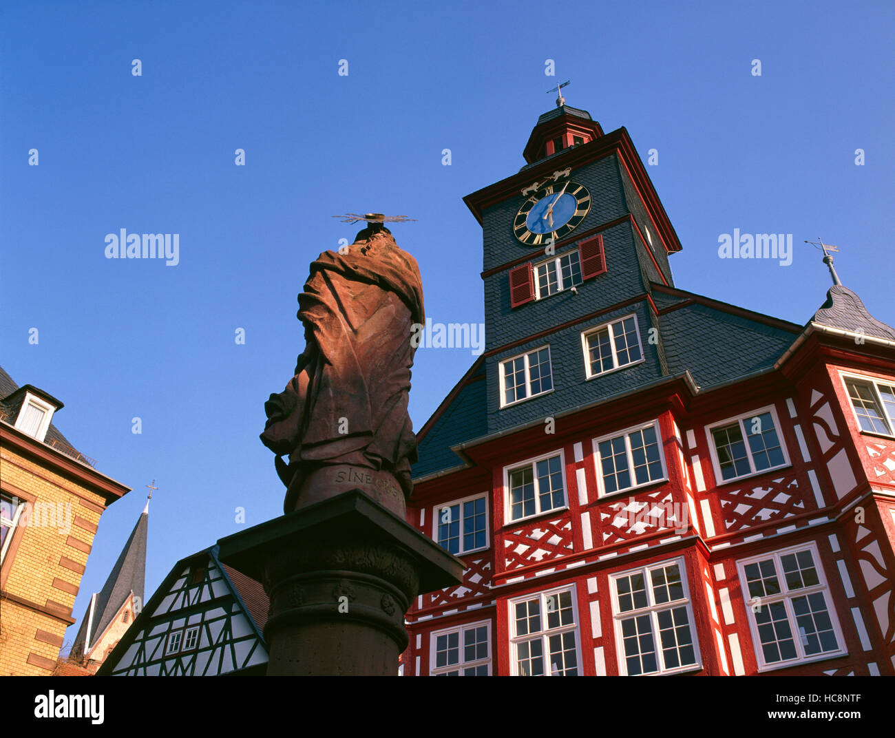 Rathaus in Heppenheim an der Bergstraße, Hessen, Deutschland ...