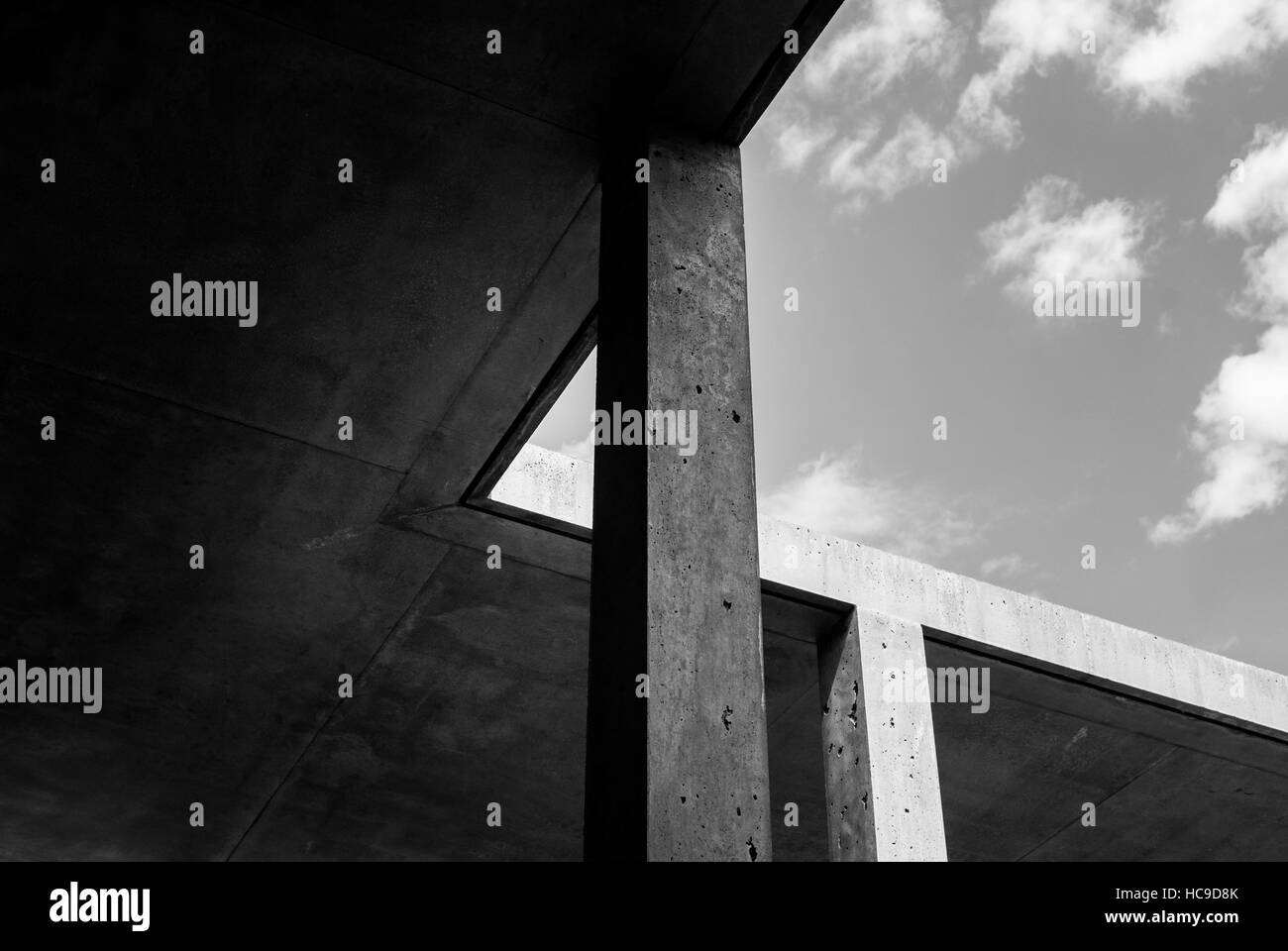 Schwarz und weiß konkrete Architektur Detail aufgenommen von David ...