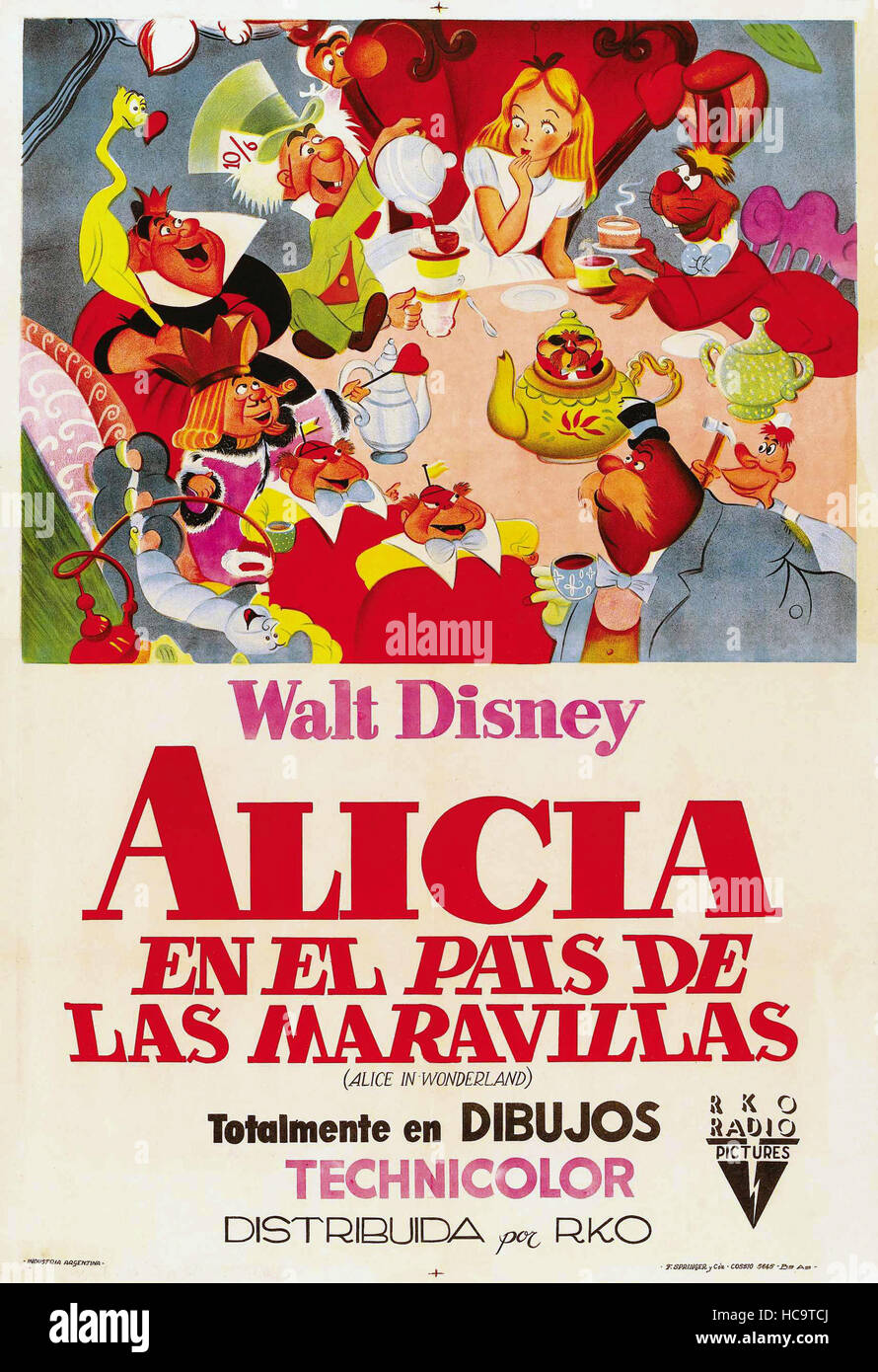 ALICE IN WONDERLAND, (aka ALICIA EN EL PAIS DE LAS MARAVILLAS ...