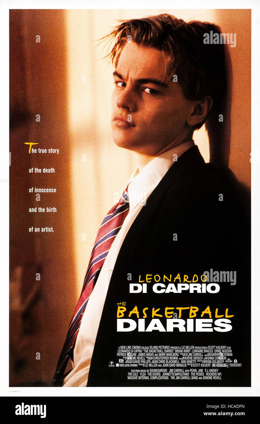 THE BASKETBALL DIARIES, US-Plakat, Leonardo DiCaprio, 1995, © New Line ...