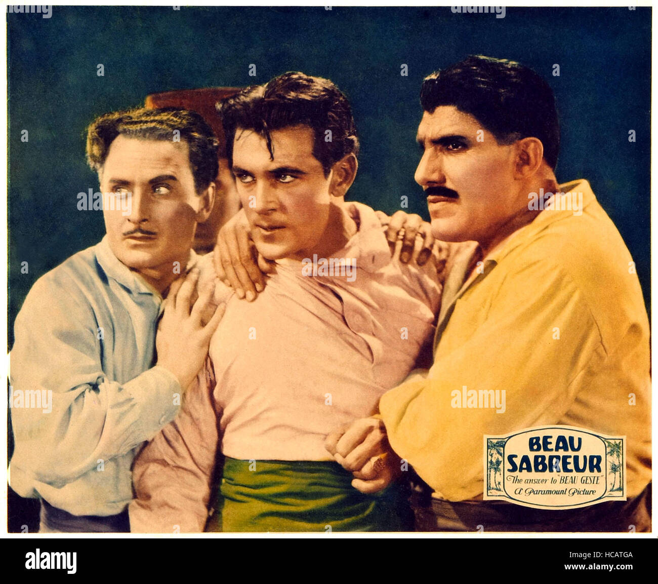 BEAU SABREUR, von links: Arnold Lobbycard, 1928, Noah Beery (aka "Noah ...