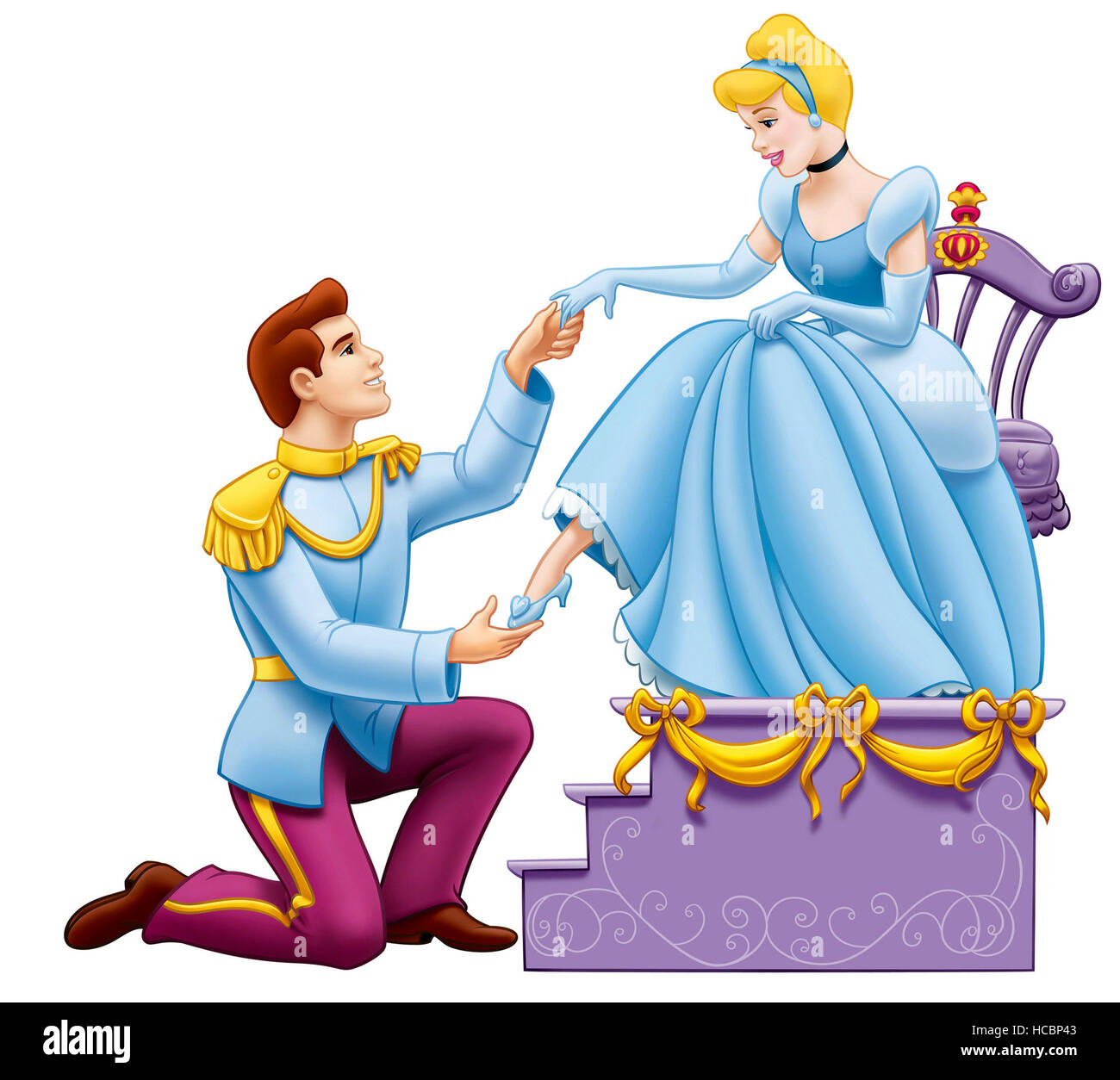 Aschenputtel, von links: Prinz Charming, Cinderella, 1950, ©Walt Disney ...