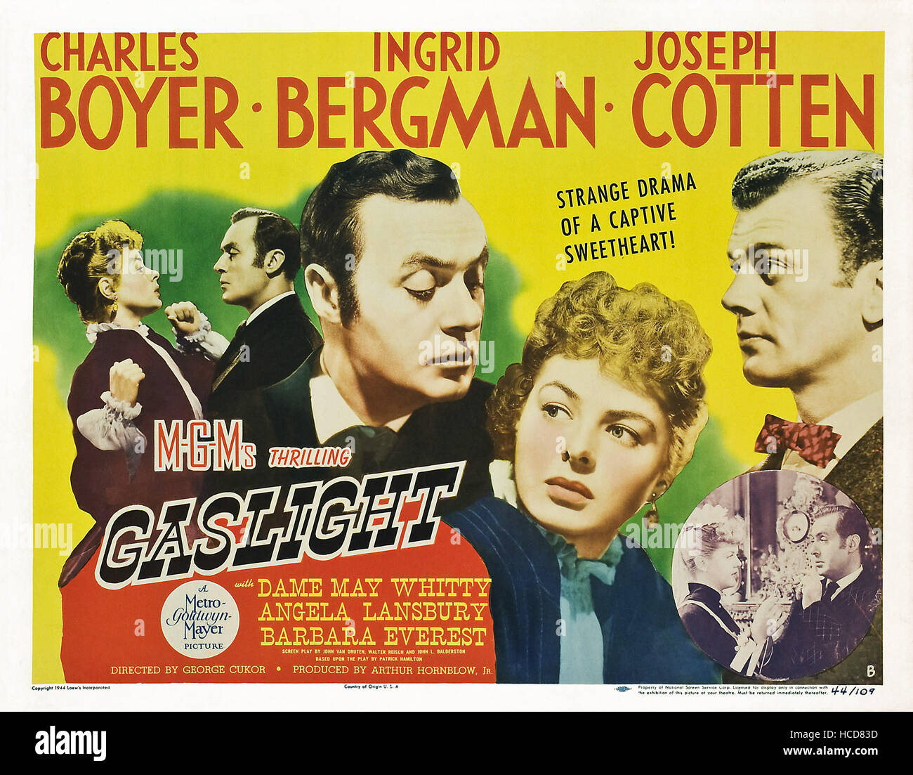 GASLIGHT, l-r: Ingrid Bergman, Charles Boyer, Ingrid Bergman, Joseph ...
