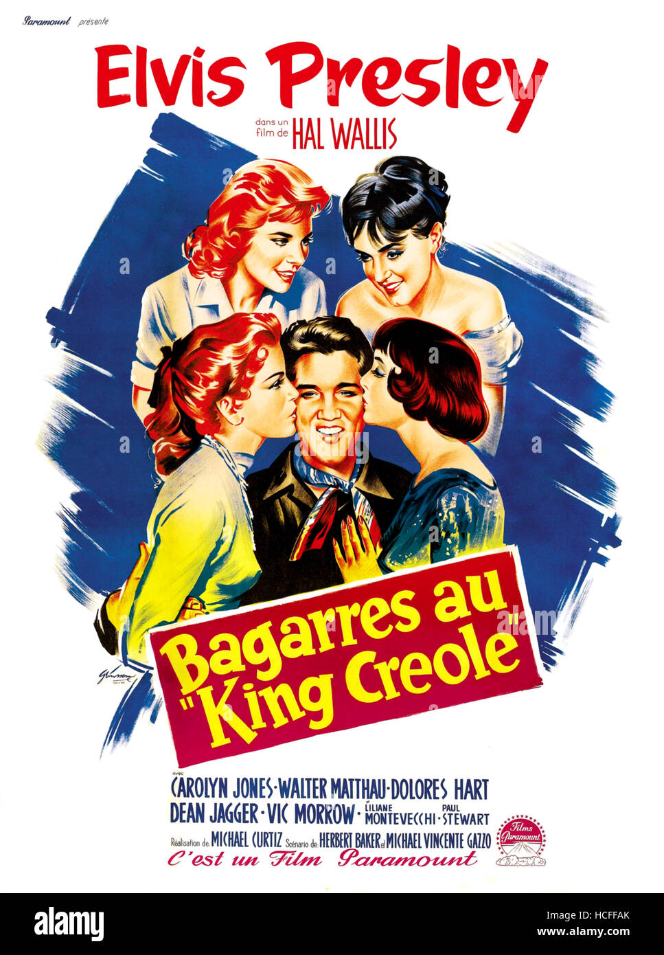 King creole elvis presley movie poster Ausgeschnittene Stockfotos und ...