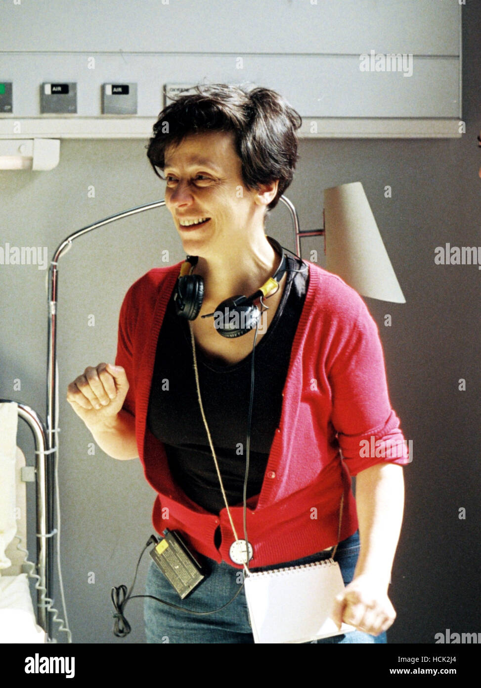 Ein Abschiedsgeschenk, (aka PAS DOUCE), Direktor Jeanne Waltz, am Set ...