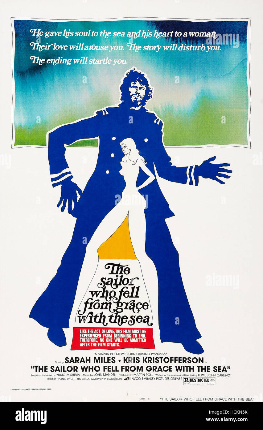 DER Matrose WHO FELL FROM GRACE WITH THE SEA, US Plakatkunst von oben ...