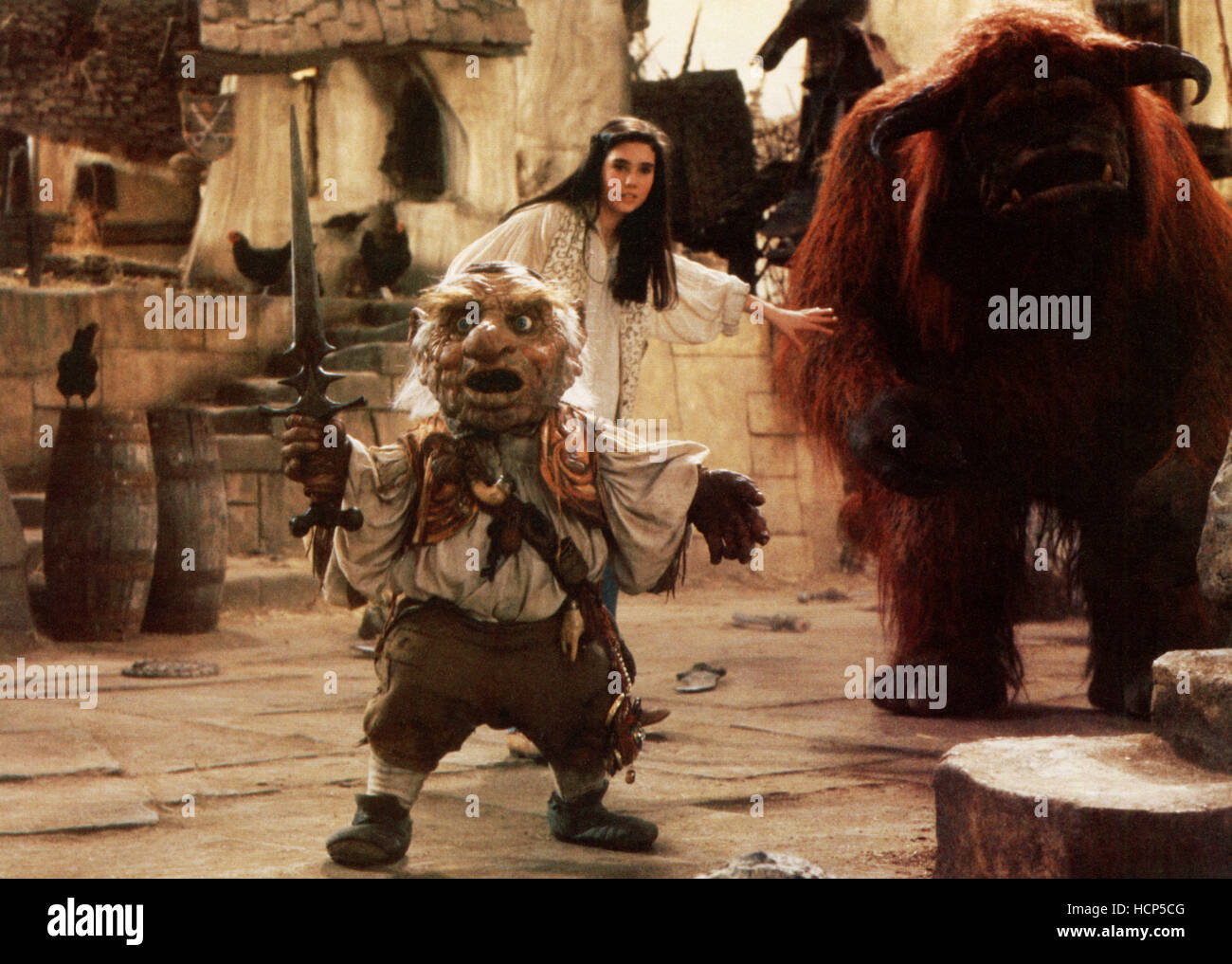 LABYRINTH, Hoggle, Jennifer Connelly, Ludo, 1986, (c) TriStar Bilder ...