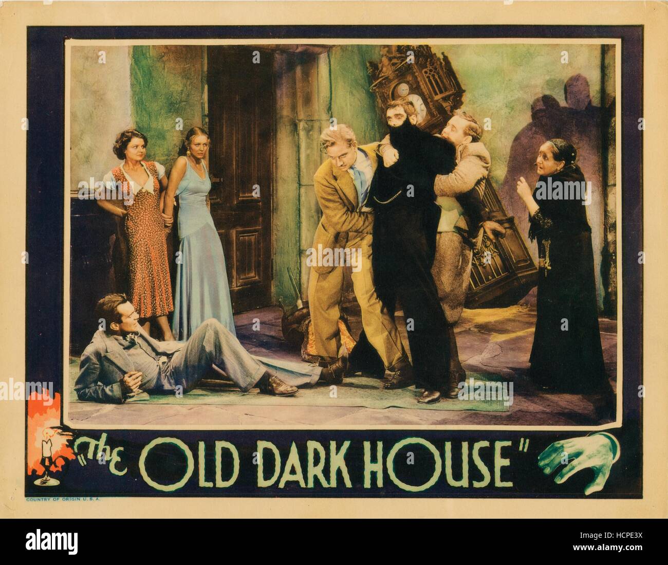 DAS alte dunkle Haus, von links: Raymond Massey, Lilian Bond, Gloria ...