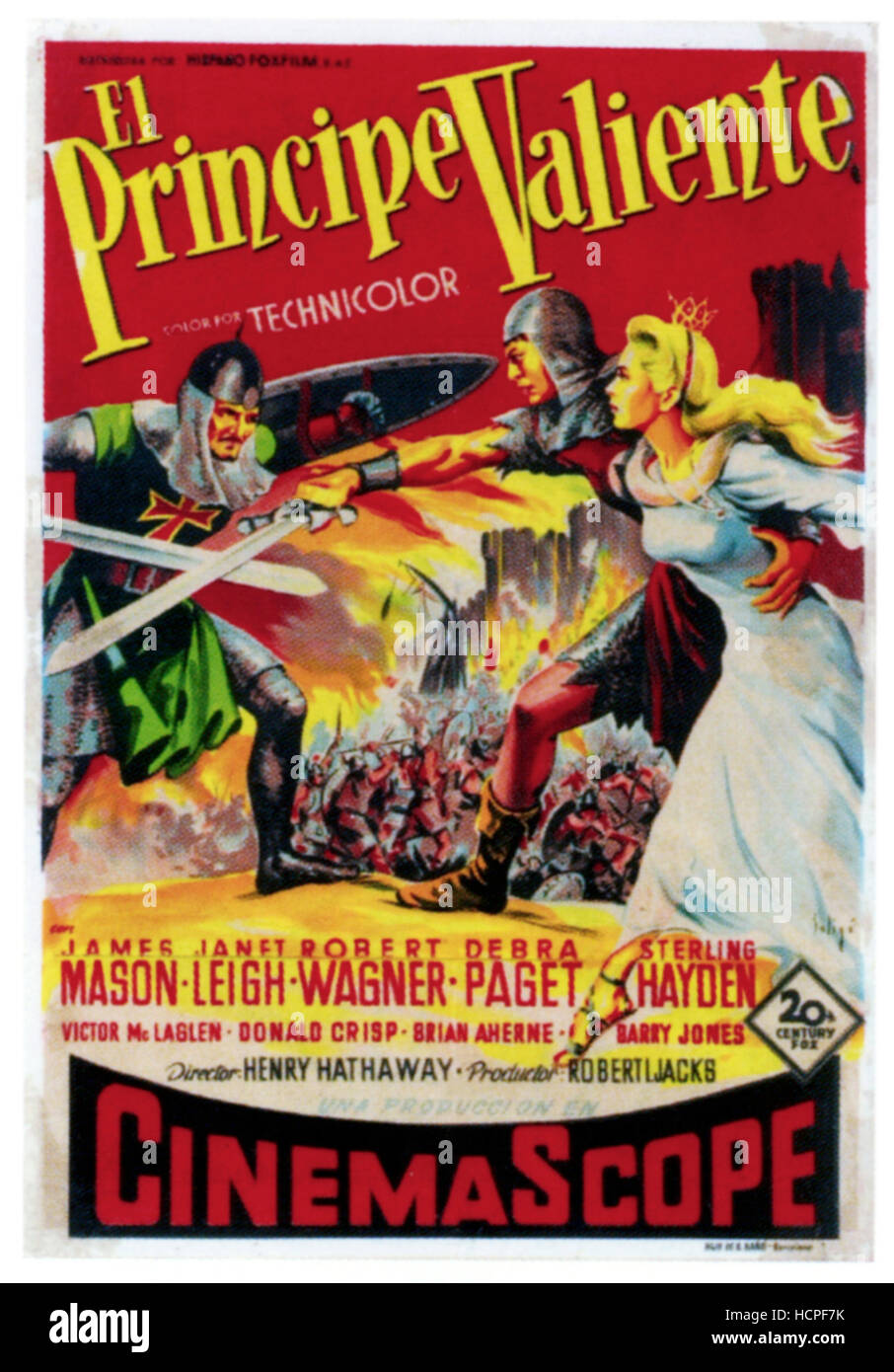 PRINCE VALIANT (aka EL PRINCIPE VALIENTE), von links: James Mason ...