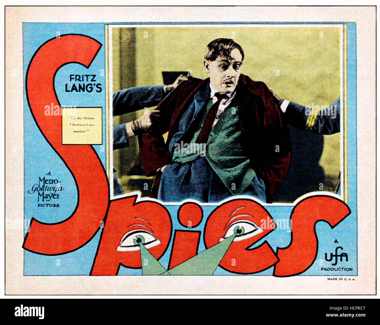 SPIES, (aka SPIONE), 1928 Stockfotografie - Alamy