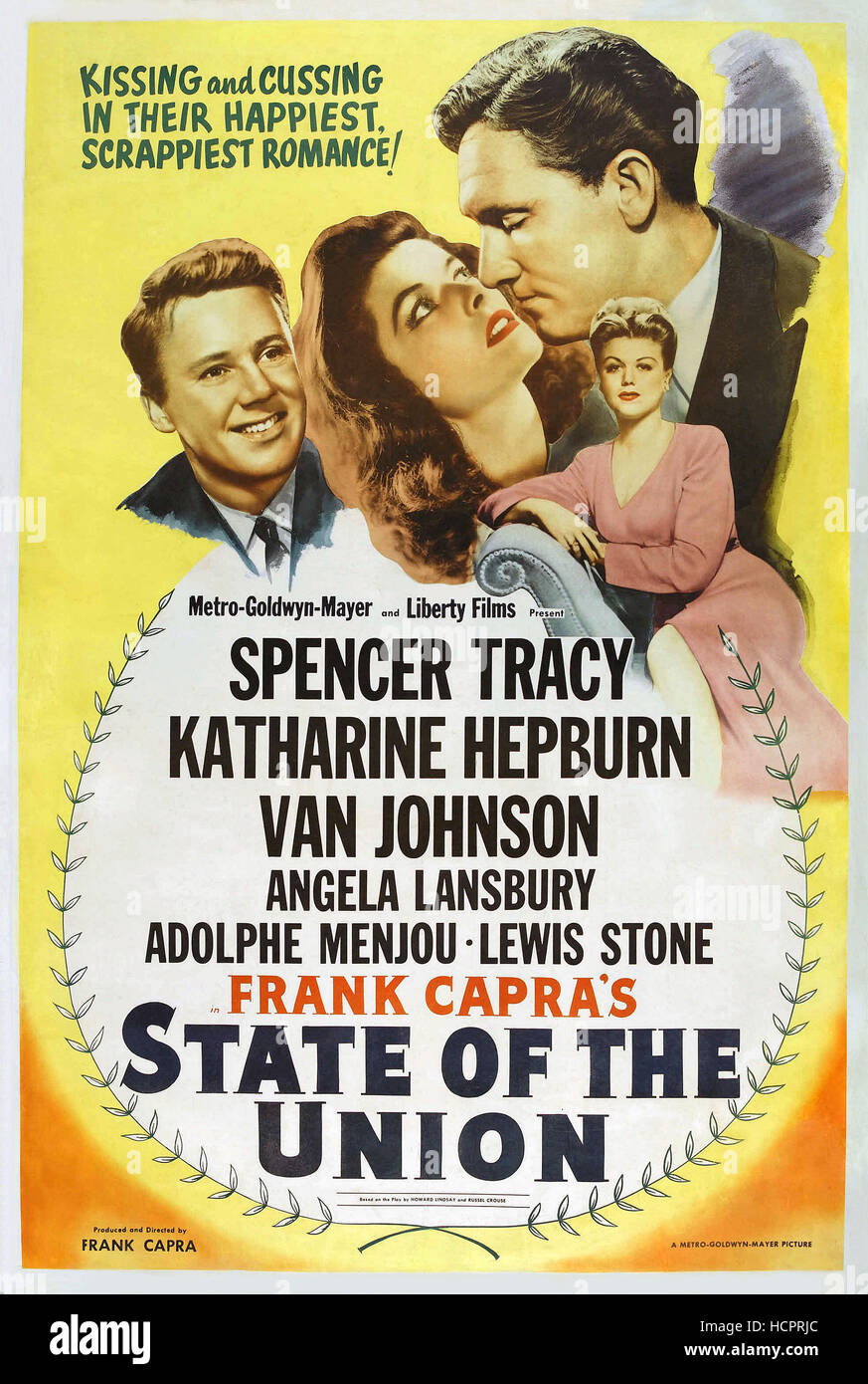 STATE OF THE UNION, l-r: Van Johnson, Katharine Hepburn, Spencer Tracy ...