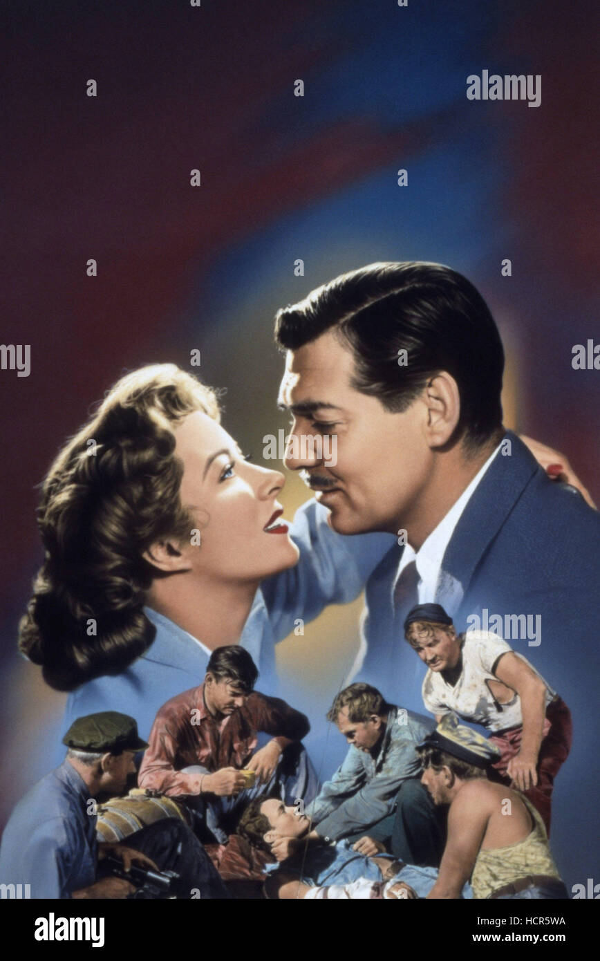 Abenteuer, Greer Garson, Clark Gable, (im Rettungsboot), Clark Gable, John Qualen, Richard Haydn ...
