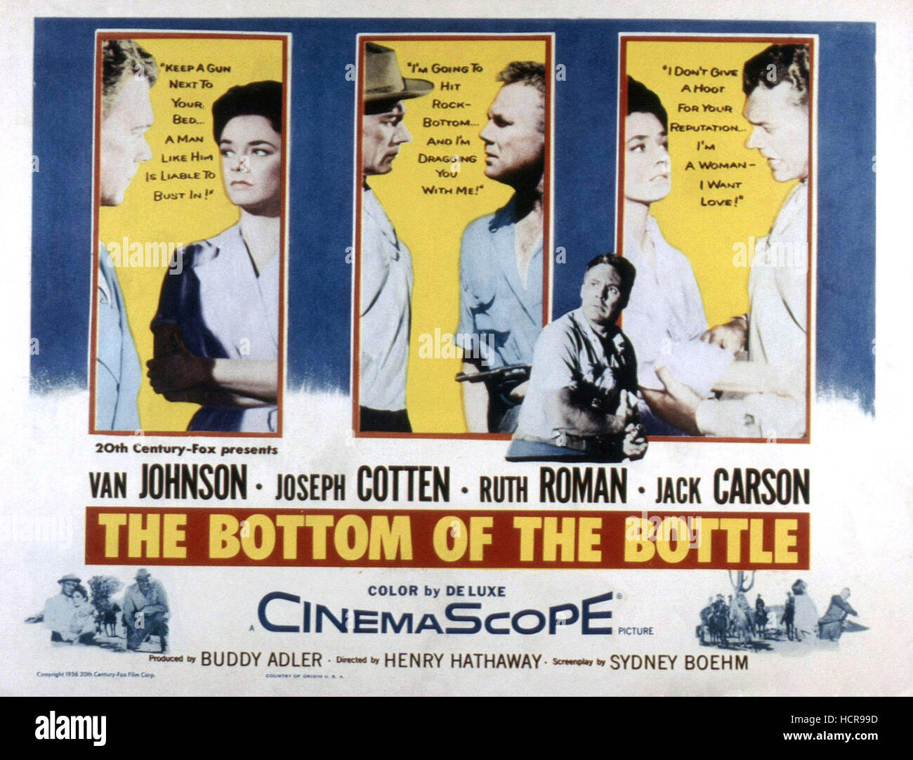 DER Boden der Flasche, Joseph Cotten, Ruth Roman, Van Johnson, 1956 ...