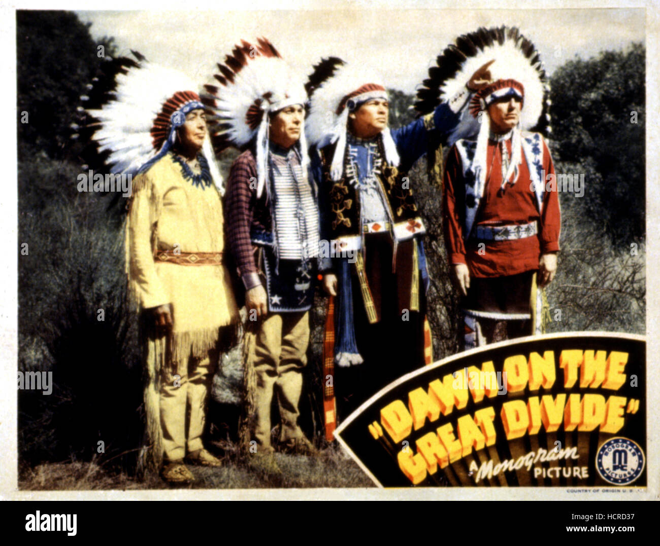 DAWN ON THE GREAT DIVIDE, Charles Soldani, Buck Jones, Chief Yowlachie ...
