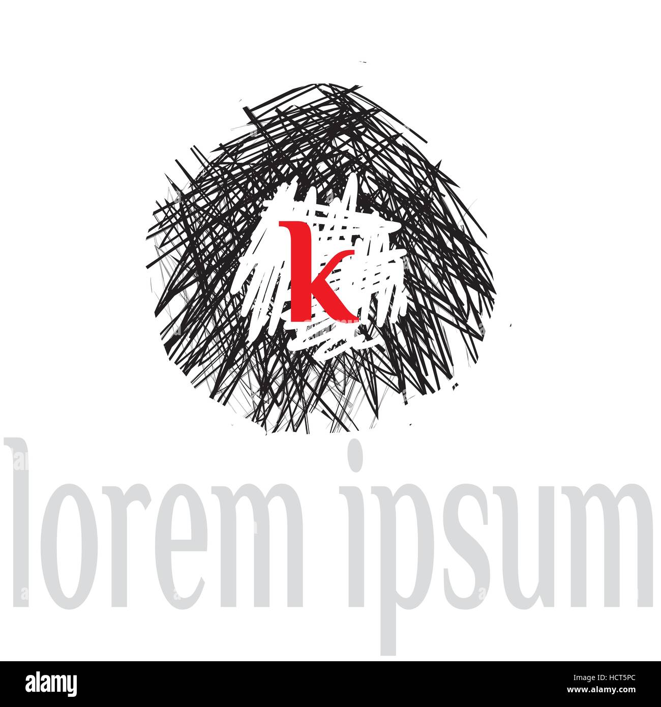 k schreiben Business Vektor-Logo-Design. Anfangsbuchstaben ...