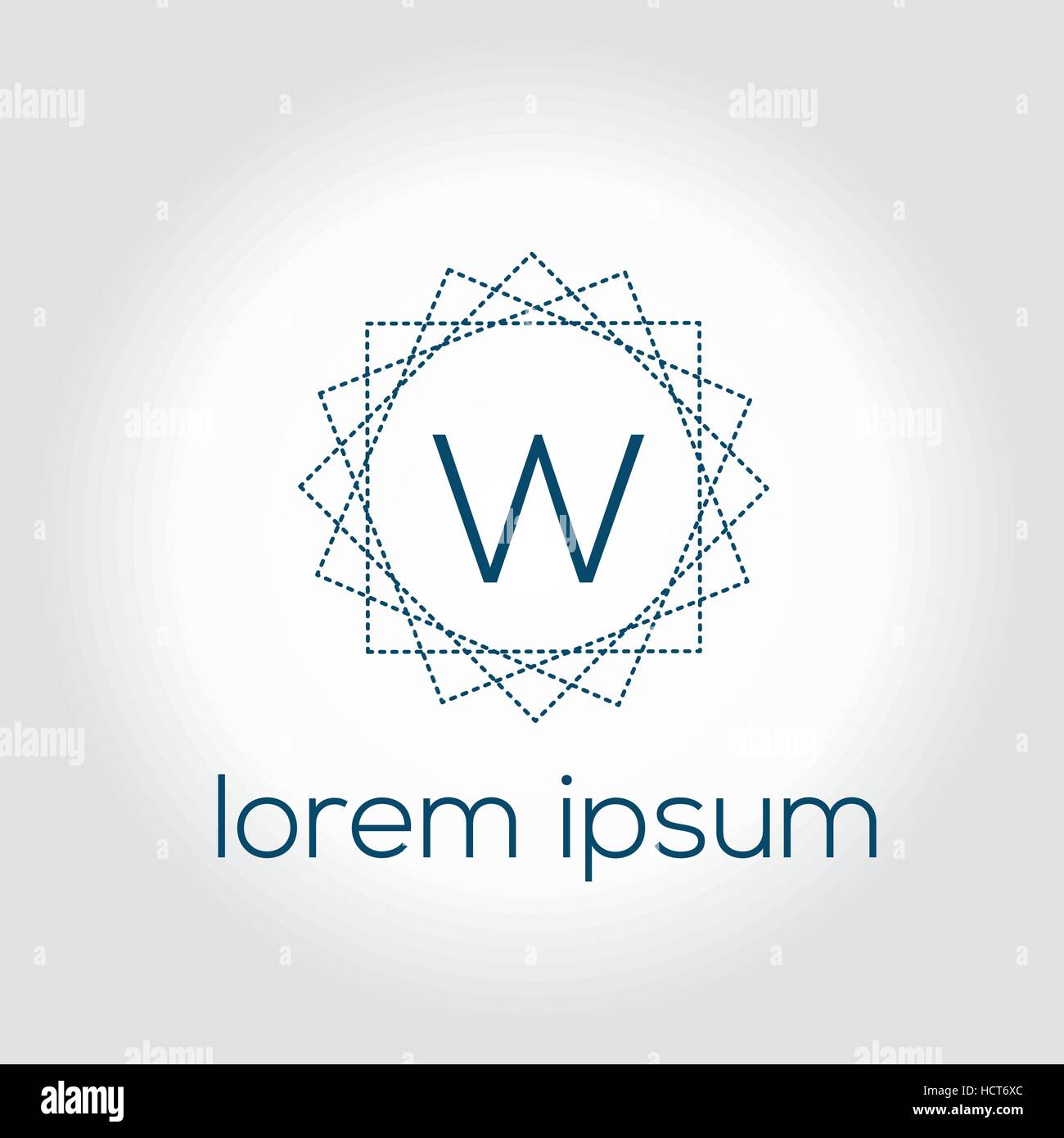 W schreiben Business Vektor-Logo-Design. Anfangsbuchstaben ...