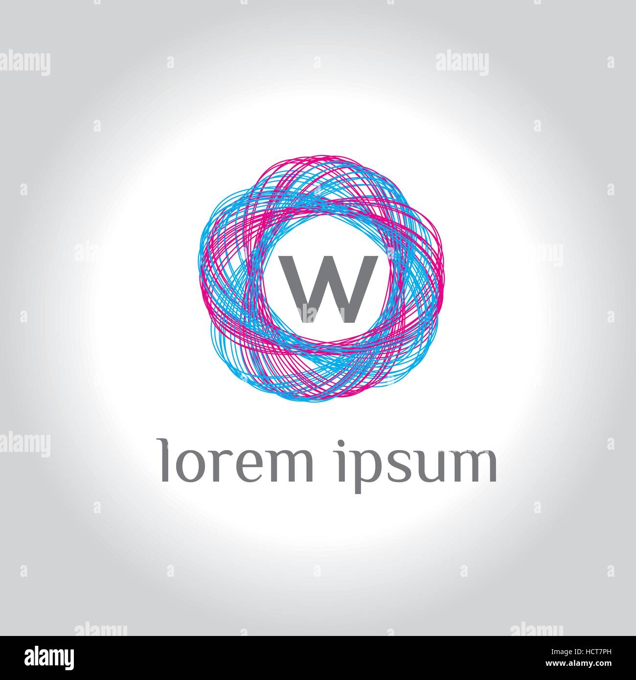 W schreiben Business Vektor-Logo-Design. Anfangsbuchstaben ...