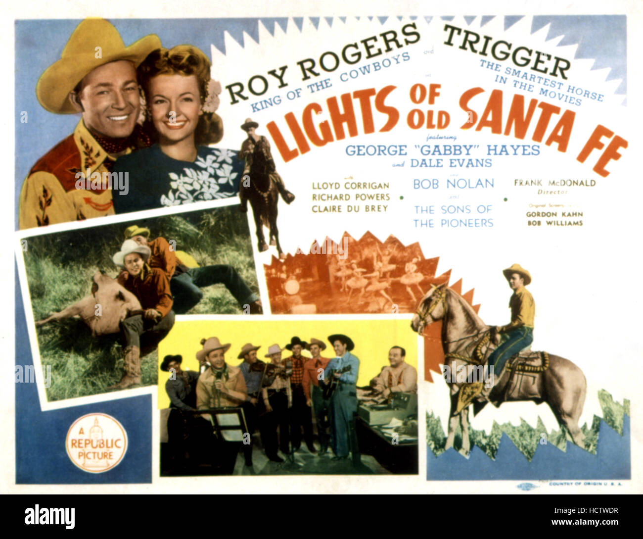 LEUCHTET der alten SANTA FE, Roy Rogers, Dale Evans, die Sons of the ...