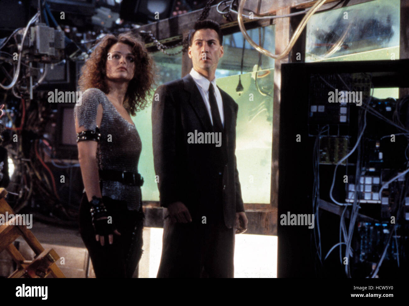 Johnny Mnemonic Dina Meyer Keanu Reeves 1995 Stockfotografie Alamy