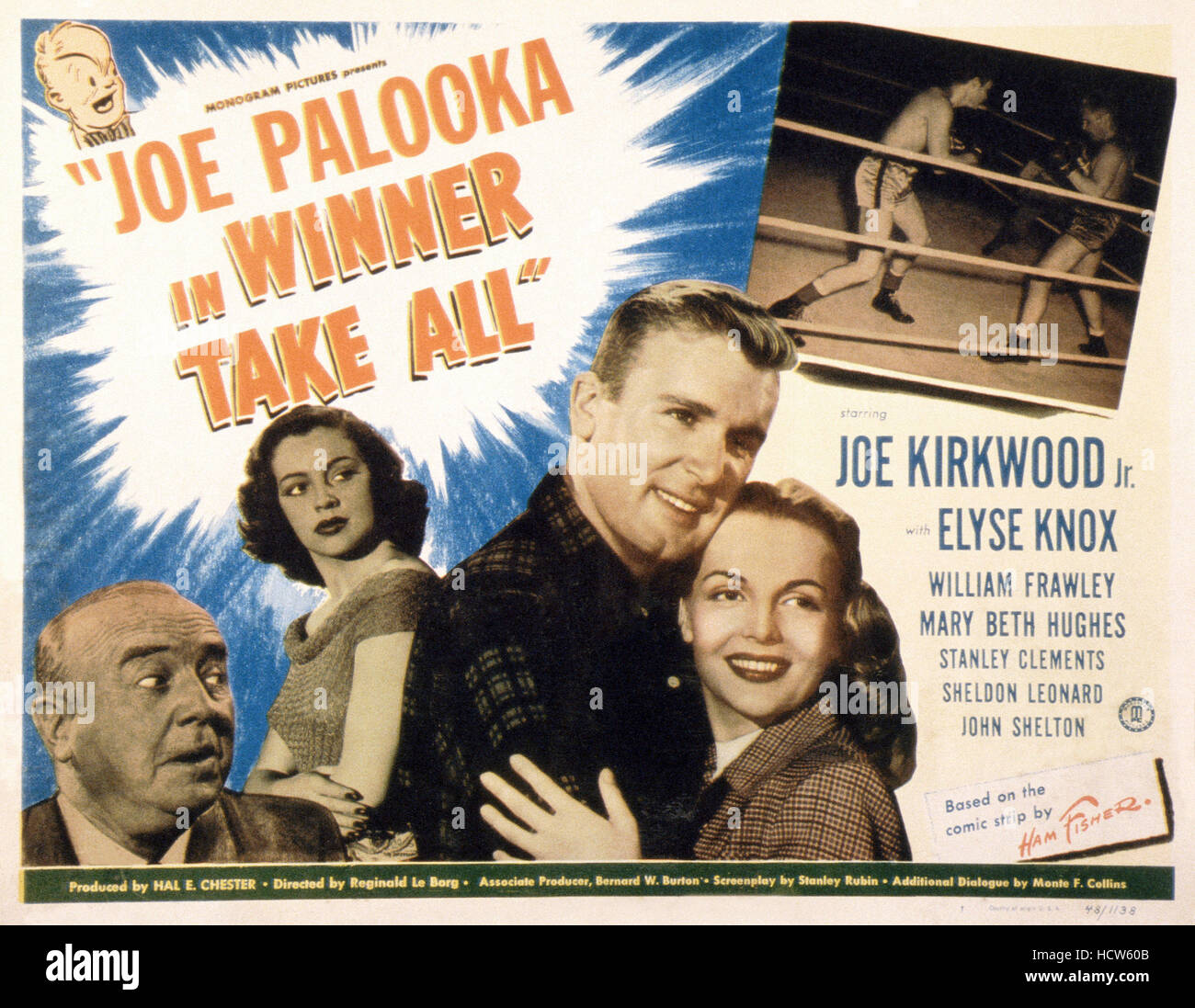 JOE PALOOKA IN WINNER TAKE ALL, US Lobbycard, von links: William ...