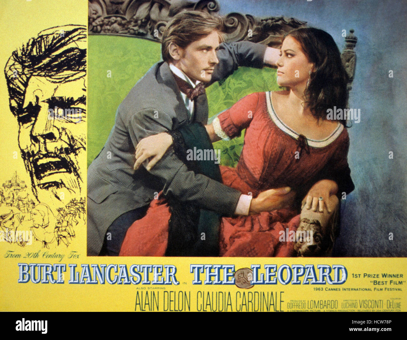 DER LEOPARD (aka IL GATTOPARDO), von links: Alain Delon, Claudia ...