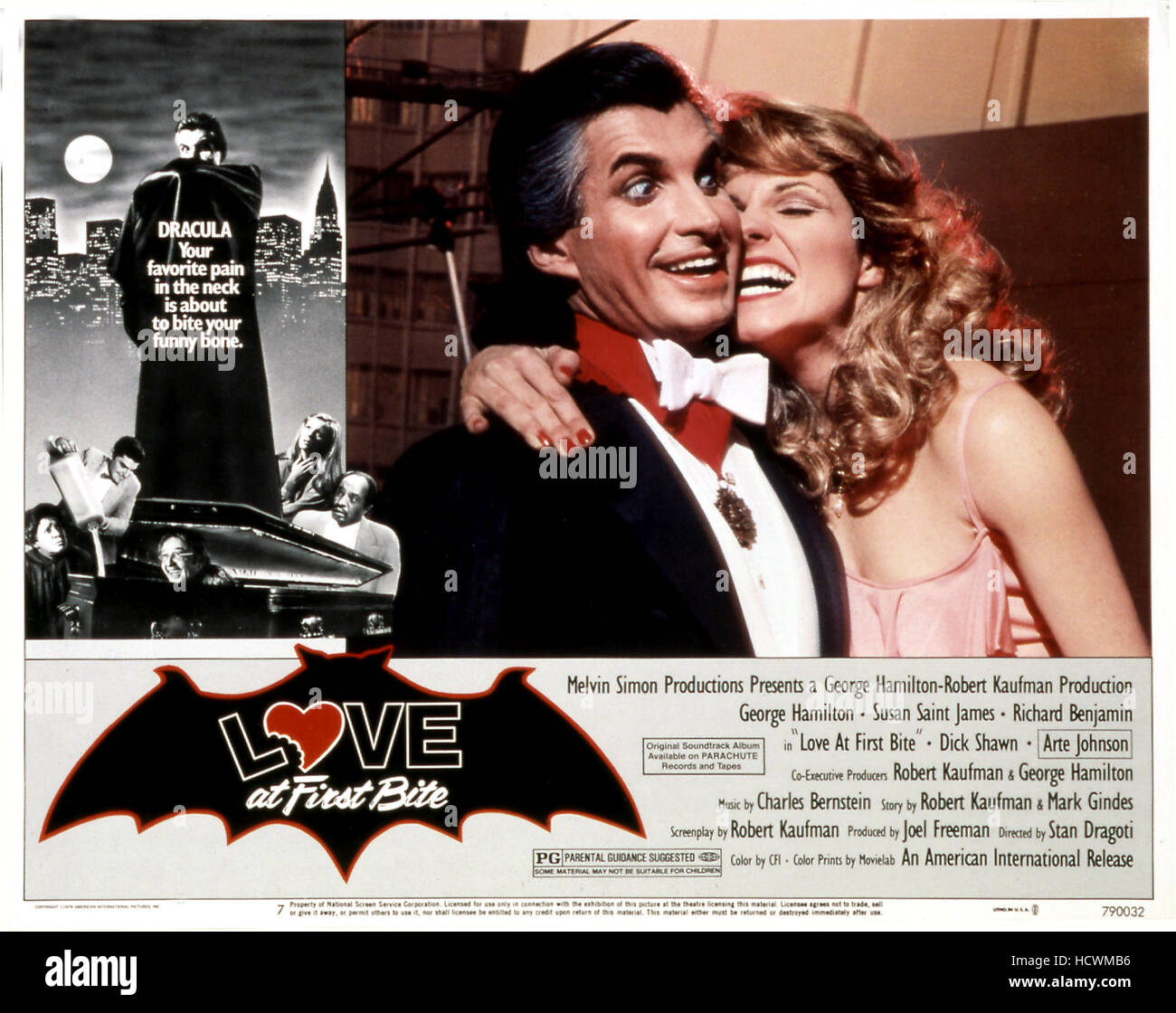 Liebe auf den ersten Biss, George Hamilton, Susan Saint James, 1979. (c ...