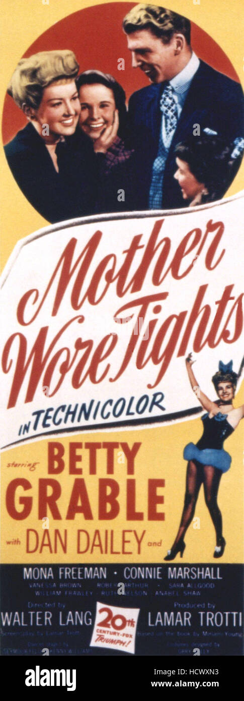 Mutter WORE TIGHTS, Betty Grable, Mona Freeman, Dan Dailey, Connie ...