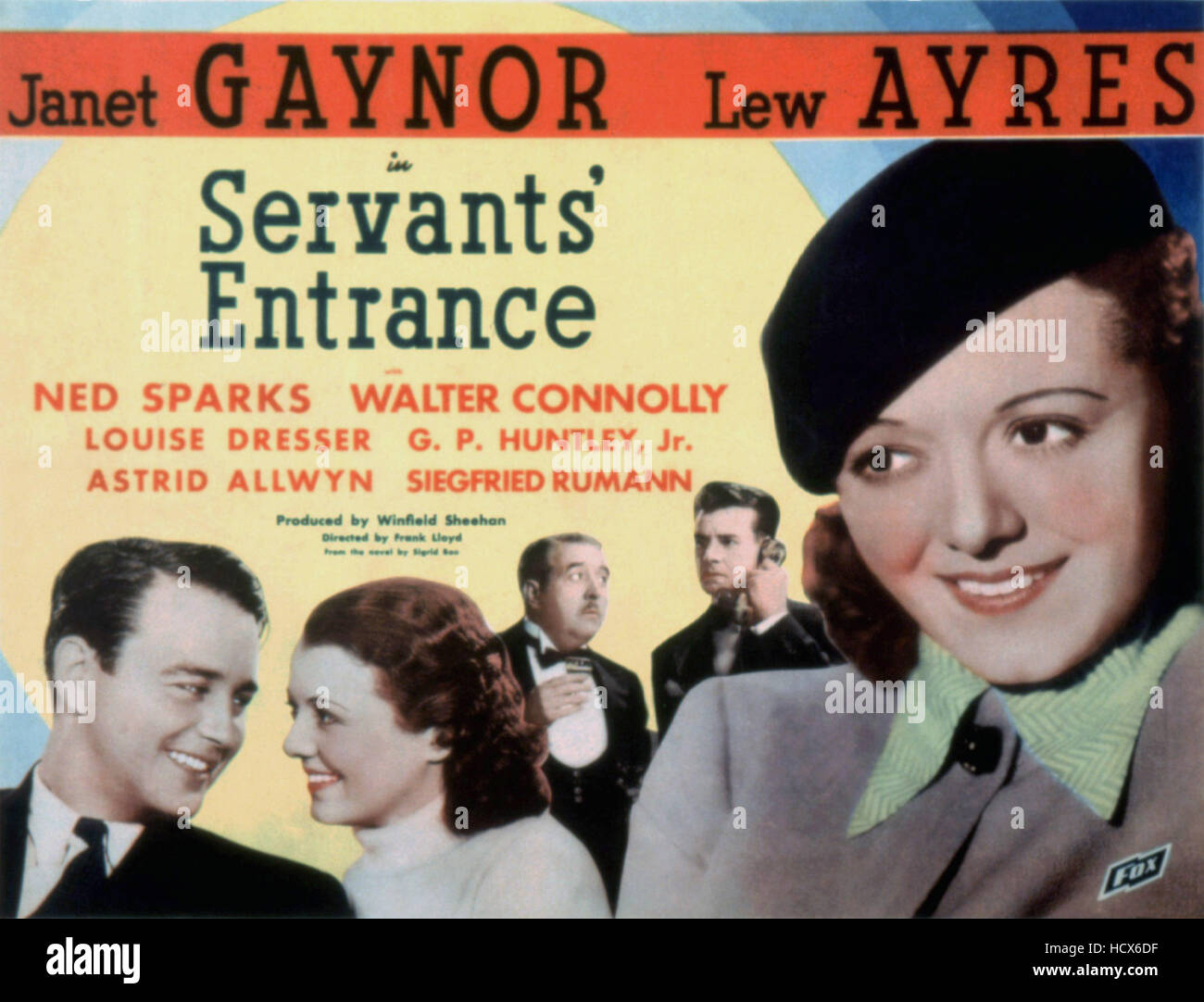 Dienerschaft Eingang, Lew Ayres, Janet Gaynor, Walter Connolly, G.P ...