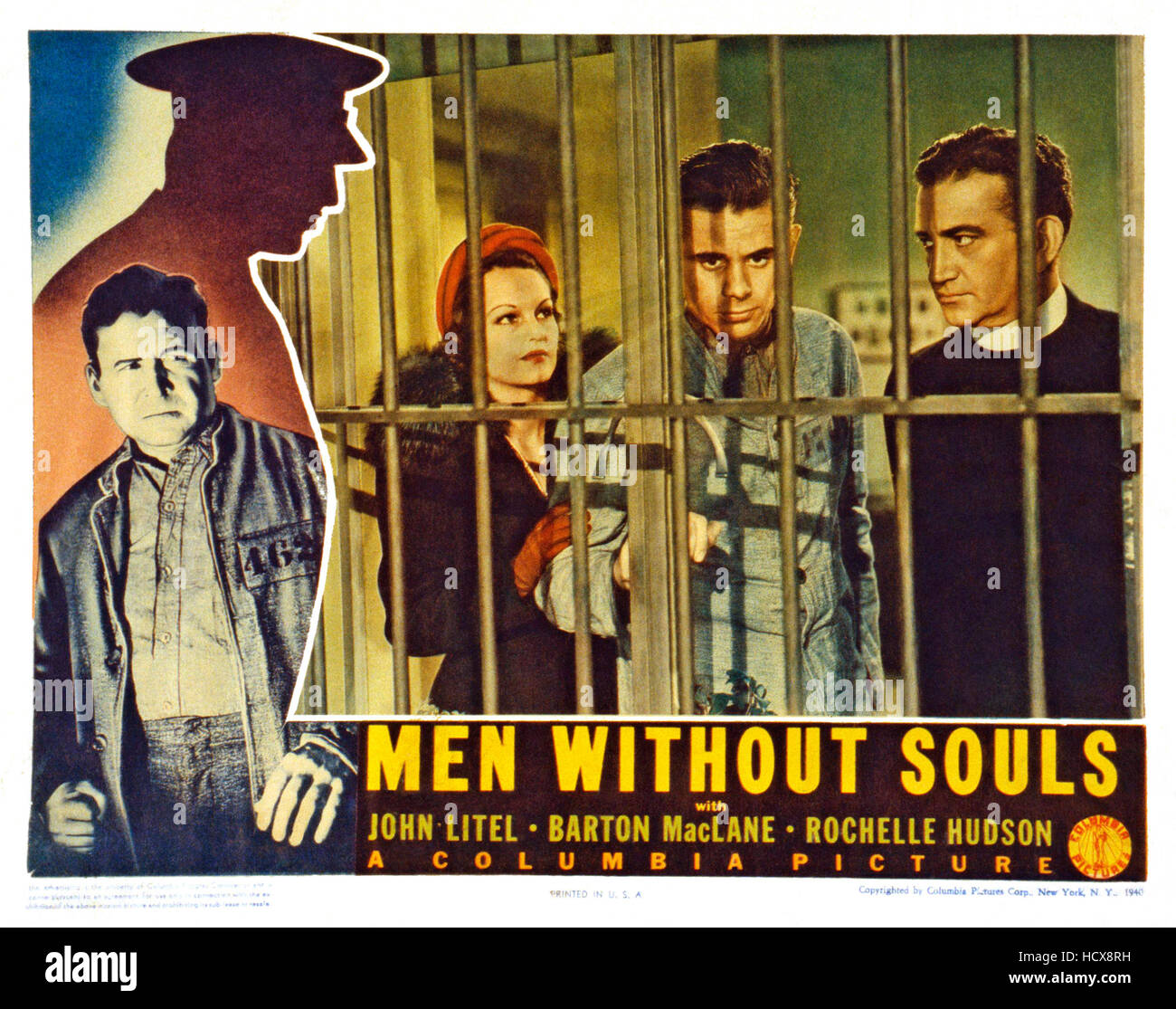 Männer ohne Seelen, US-Lobbycarrd, von links: Barton MacLane, Rochelle ...