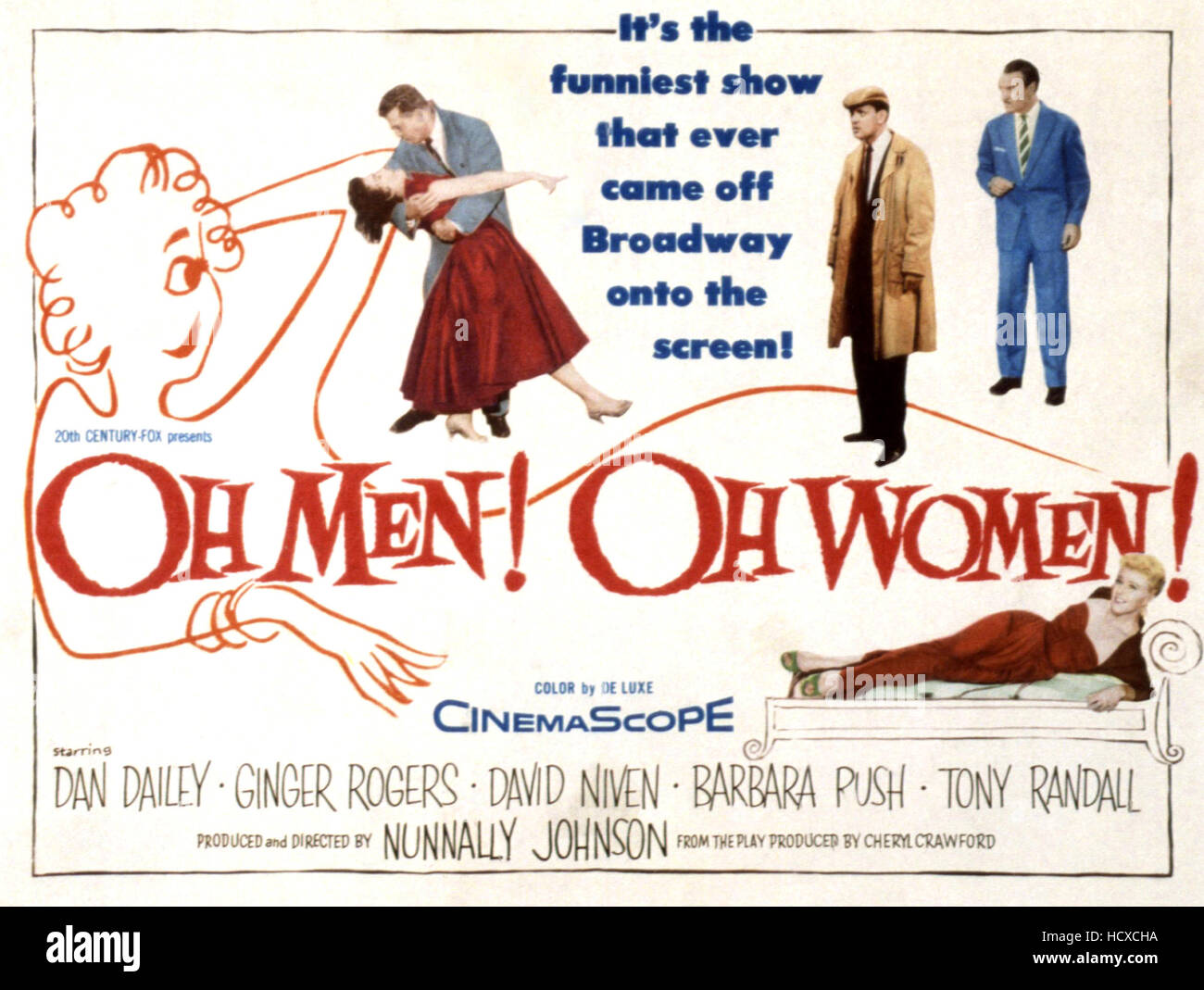 ACH JA, MÄNNER! Ach ja, Frauen!, Barbara Rush, Dan Dailey, Tony Randall ...