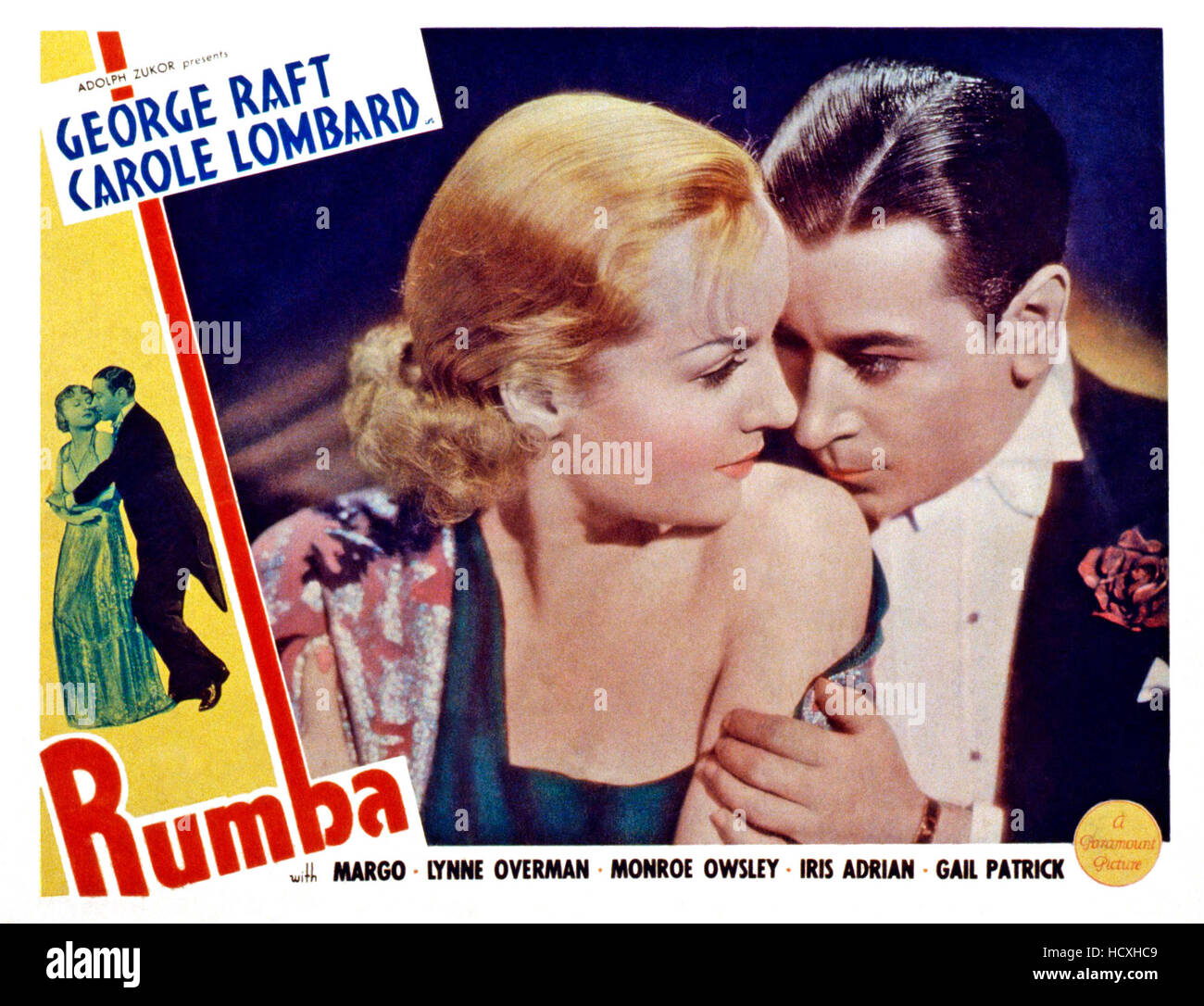 RUMBA, US Lobbycard, von links: Carole Lombard, George Raft, 1935 ...