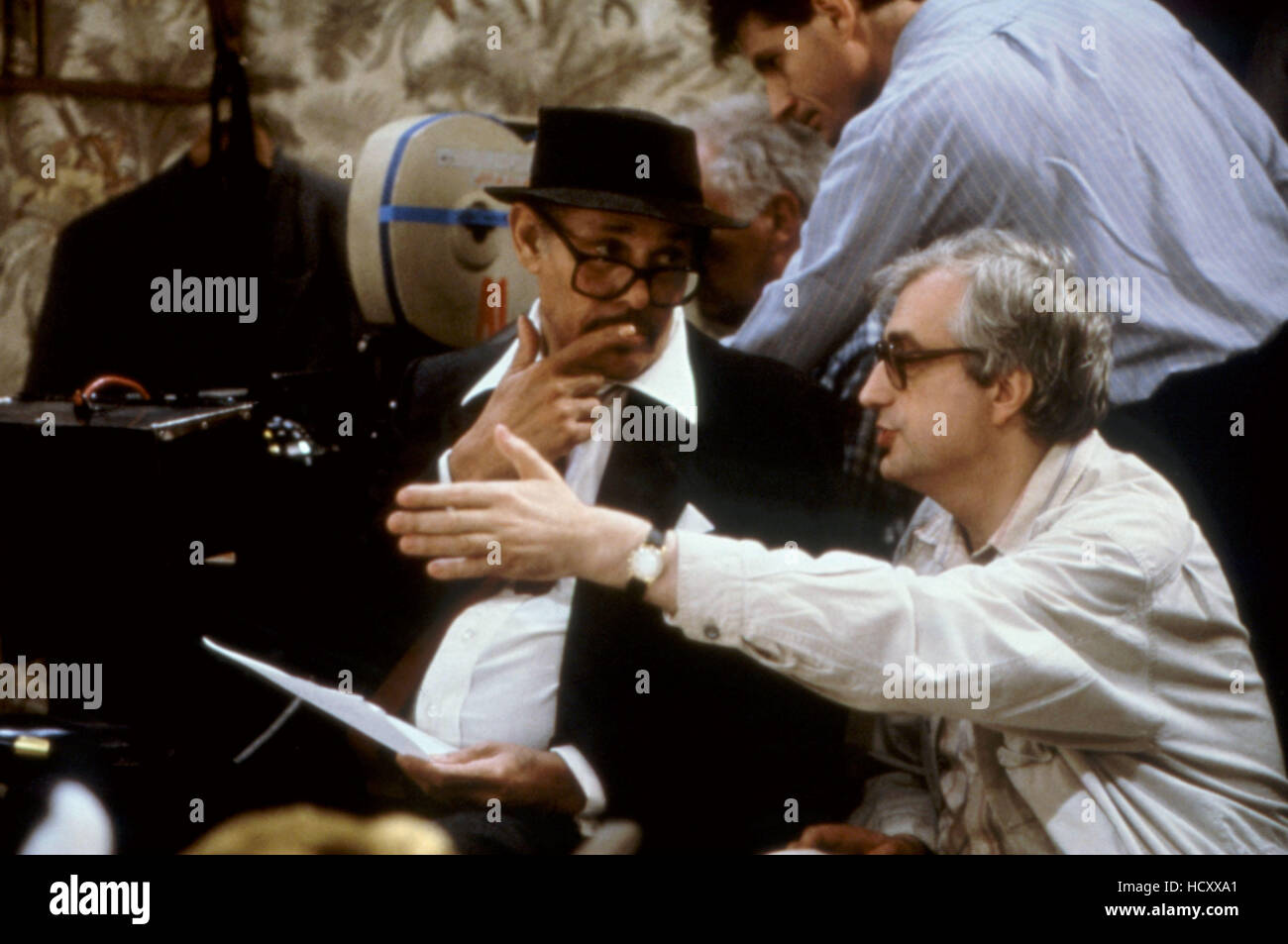 UM Mitternacht, Dexter Gordon, Regisseur Bertrand Tavernier, am Set ...