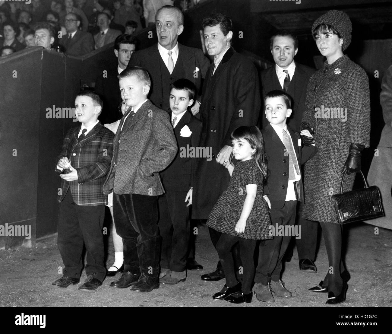 Elizabeth Taylor, Eddie Fisher, mit ihren Kindern, Christopher Wilding ...