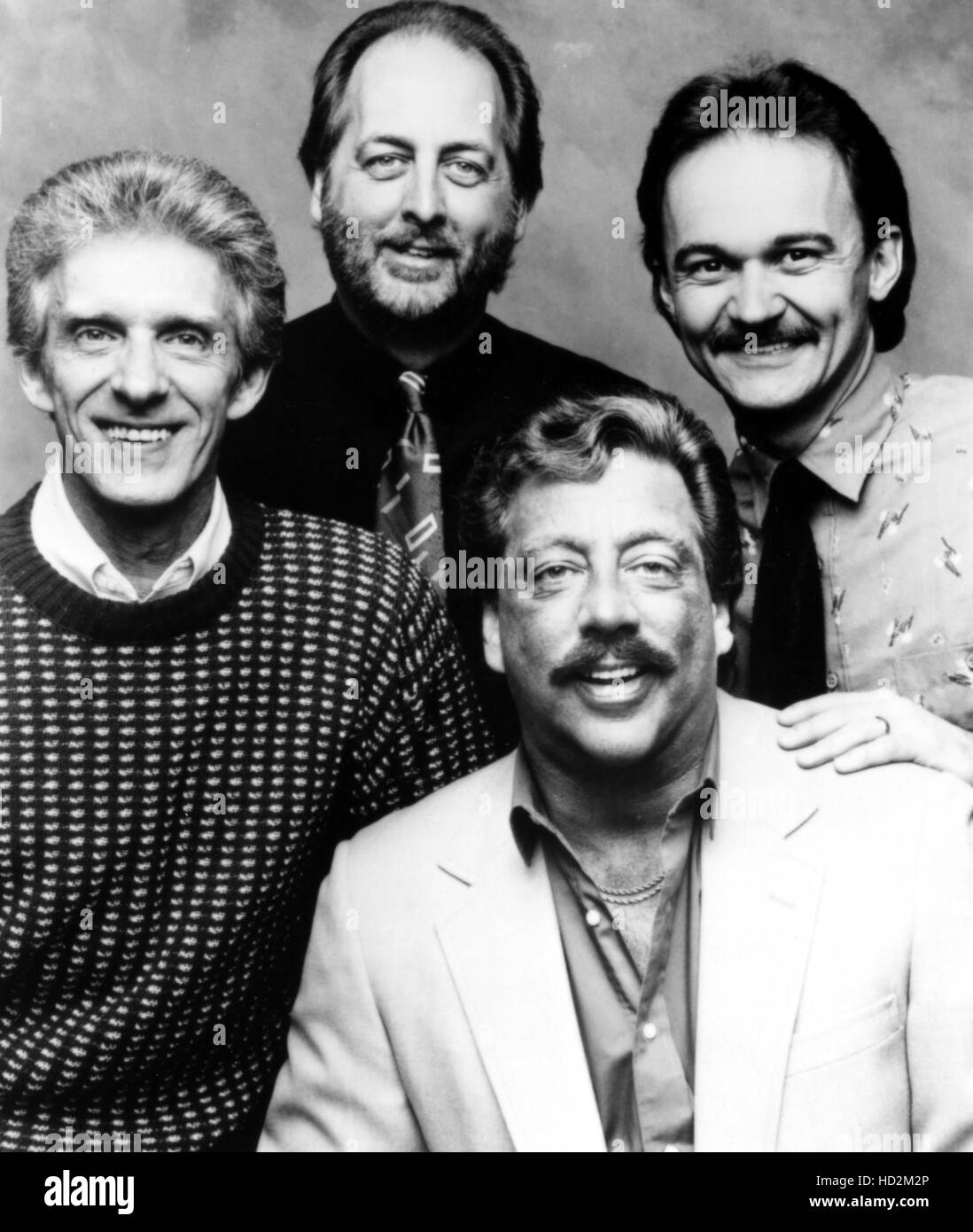 Die Statler Brothers (l-R): Phil Balsley, Don Reid, Harold Reid, Jimmy Fortune, ca. 1990er-Jahre ...