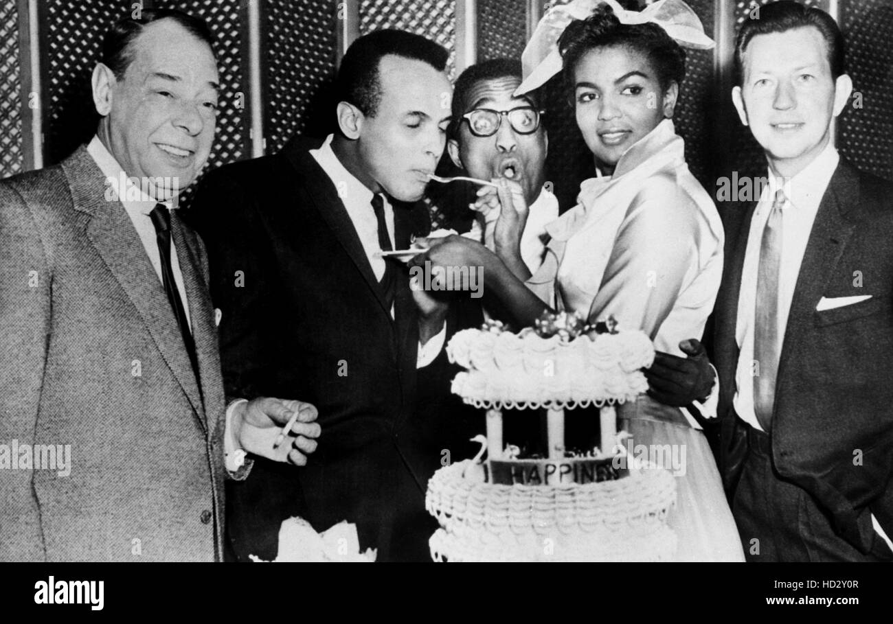 Sammy Davis, Jr., und seiner ersten Frau, Schauspielerin Loray White ...