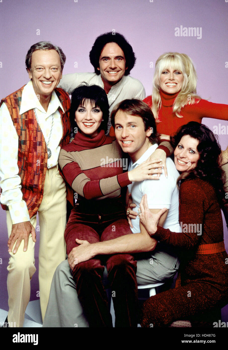 Dreierbande, von links: Don Knotts, Joyce DeWitt, Richard Kline, John ...