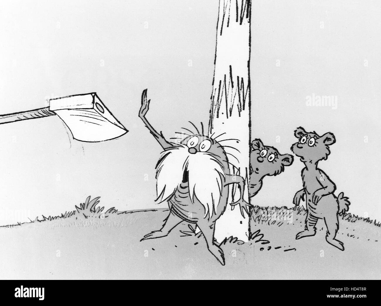 DR. SEUSS die LORAX, die Lorax Brown Bar-Ba-Loots, 1972 Stockfotografie ...