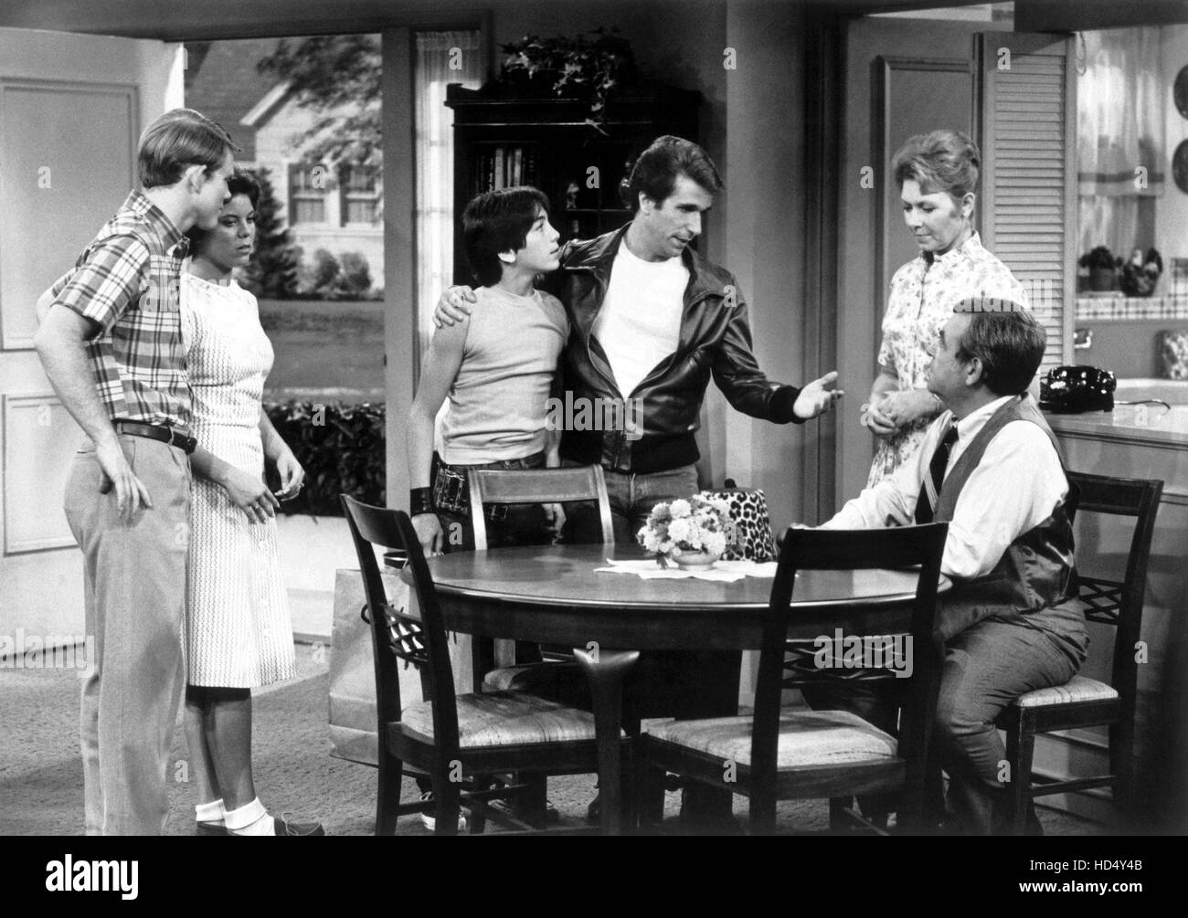 HAPPY DAYS, von links: Ron Howard, Erin Moran, Scott Baio, Henry ...