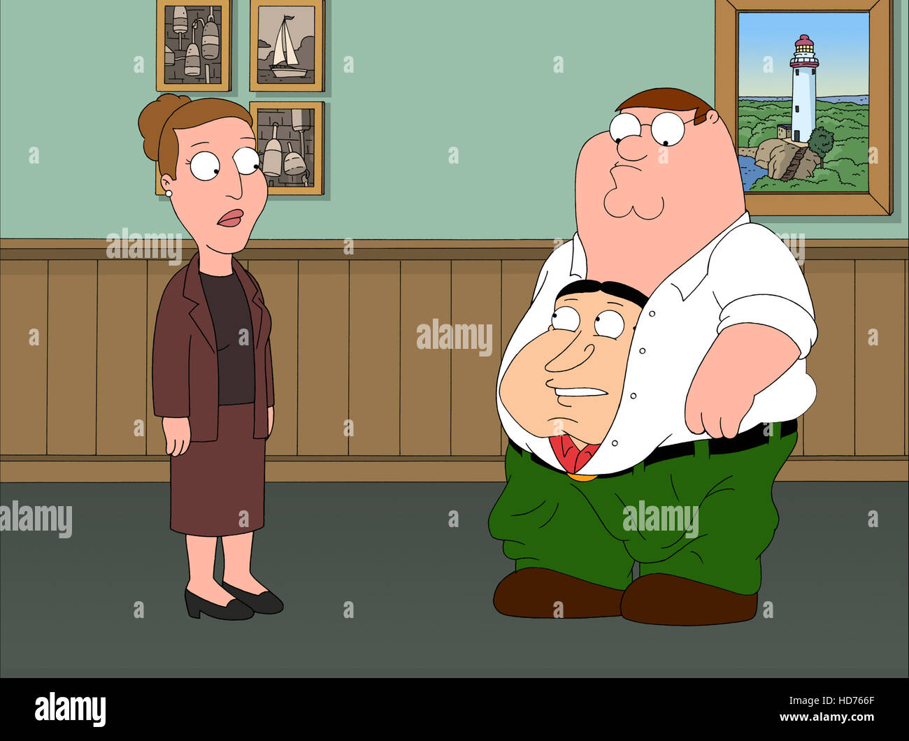 FAMILY GUY, Angela (Gast gesprochen von Carrie Fisher), Glen Quagmire ...