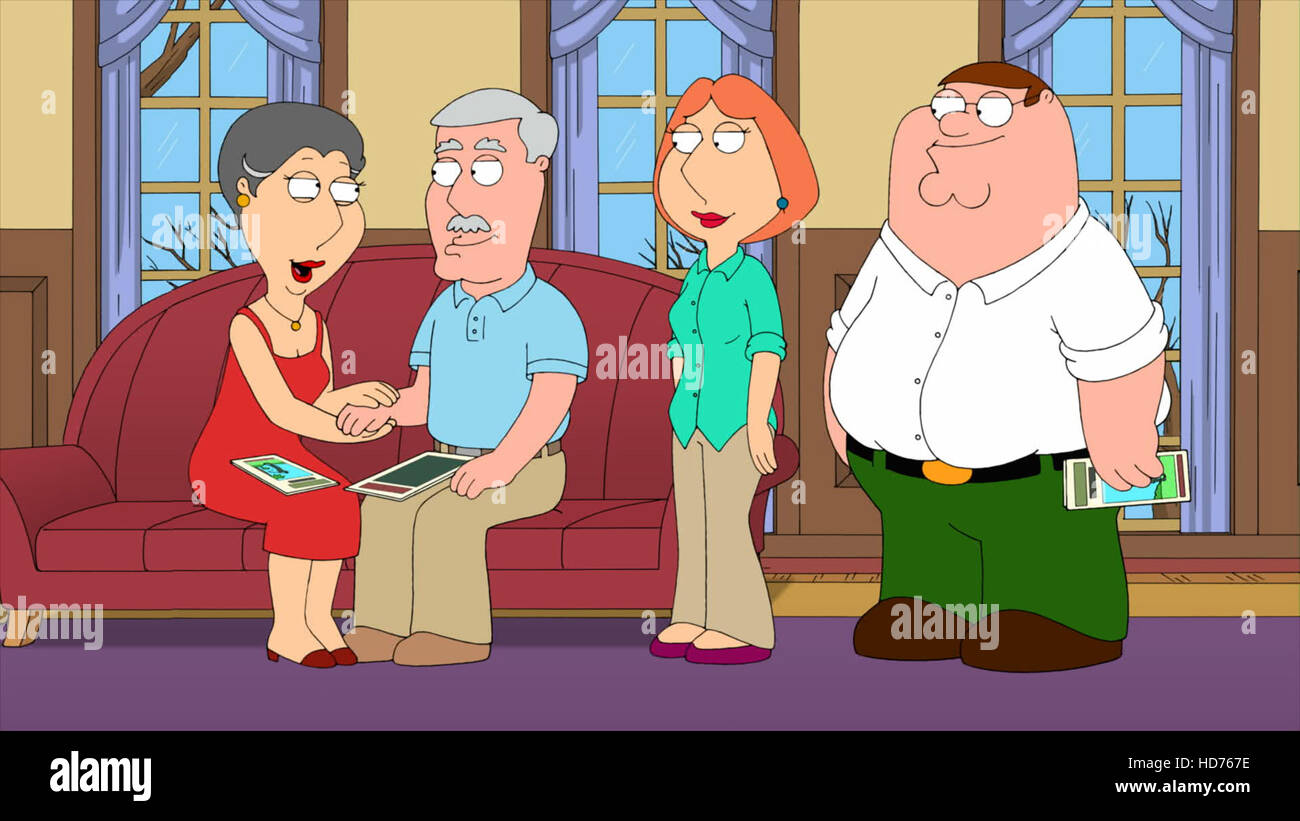 FAMILY GUY (v.l.): Barbara Pewterschmidt, Carter Pewterschmidt, Lois ...