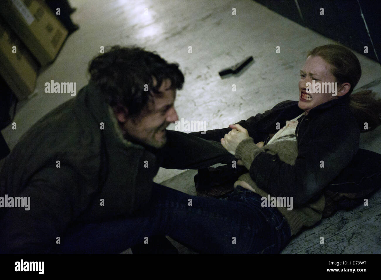 DIE Tötung, l-r: Ryan Robbins, Mireille Enos in "Reckoning" (Staffel 3, Episode 9, ausgestrahlt ...