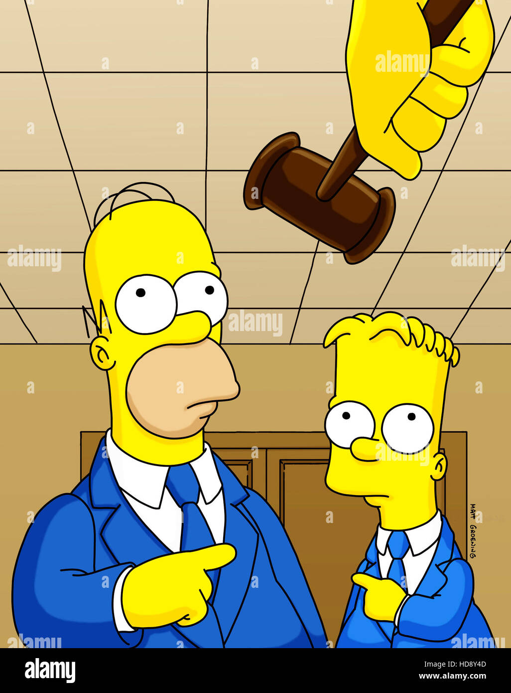 DIE SIMPSONS, Homer & Bart, vor Gericht, 1989 bis heute. TM und ...