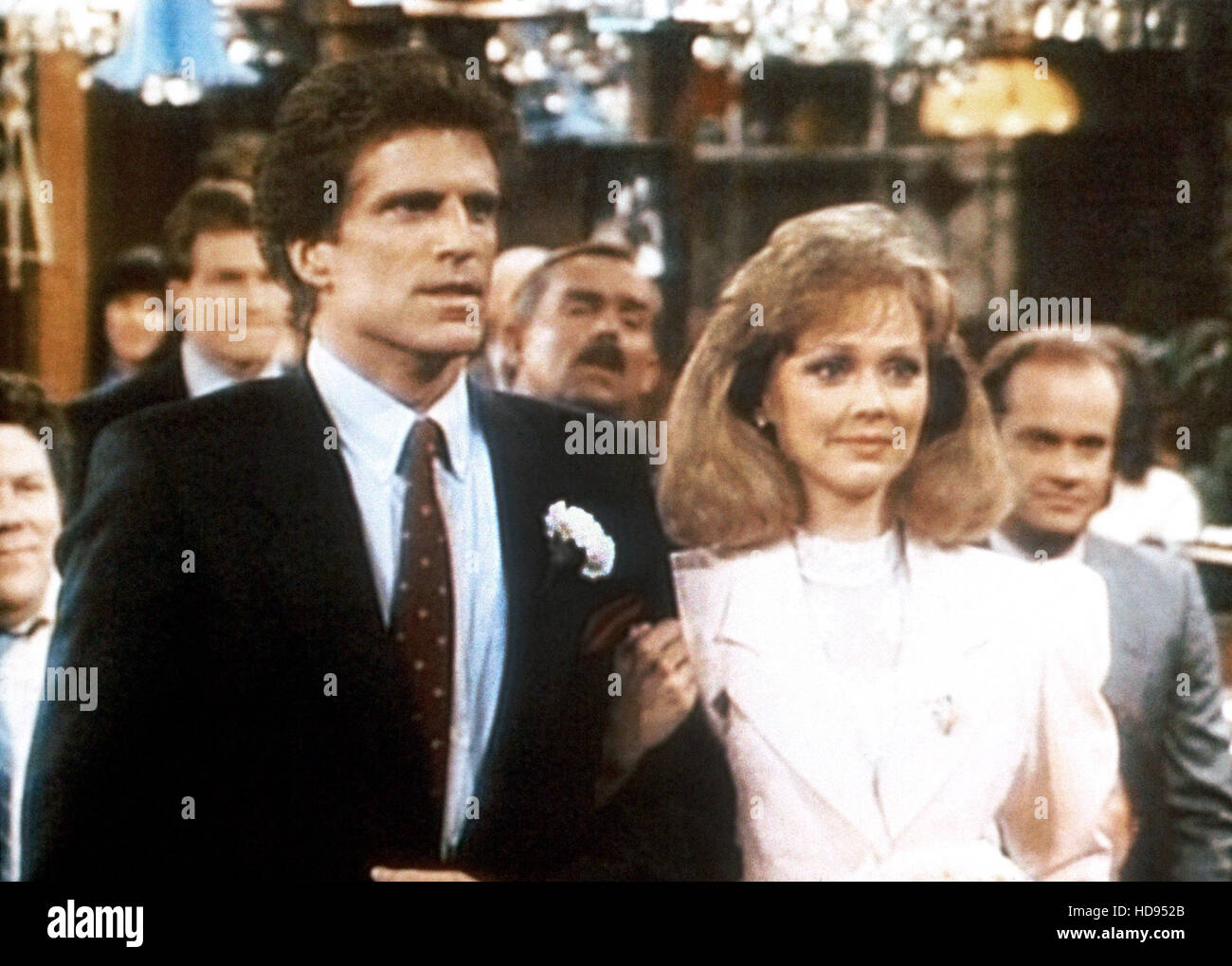 CHEERS (v.l.): Ted Danson, Shelley Long, "I, Adieu", (Staffel 5, 7. Mai 1987 ausgestrahlt), 1982 ...